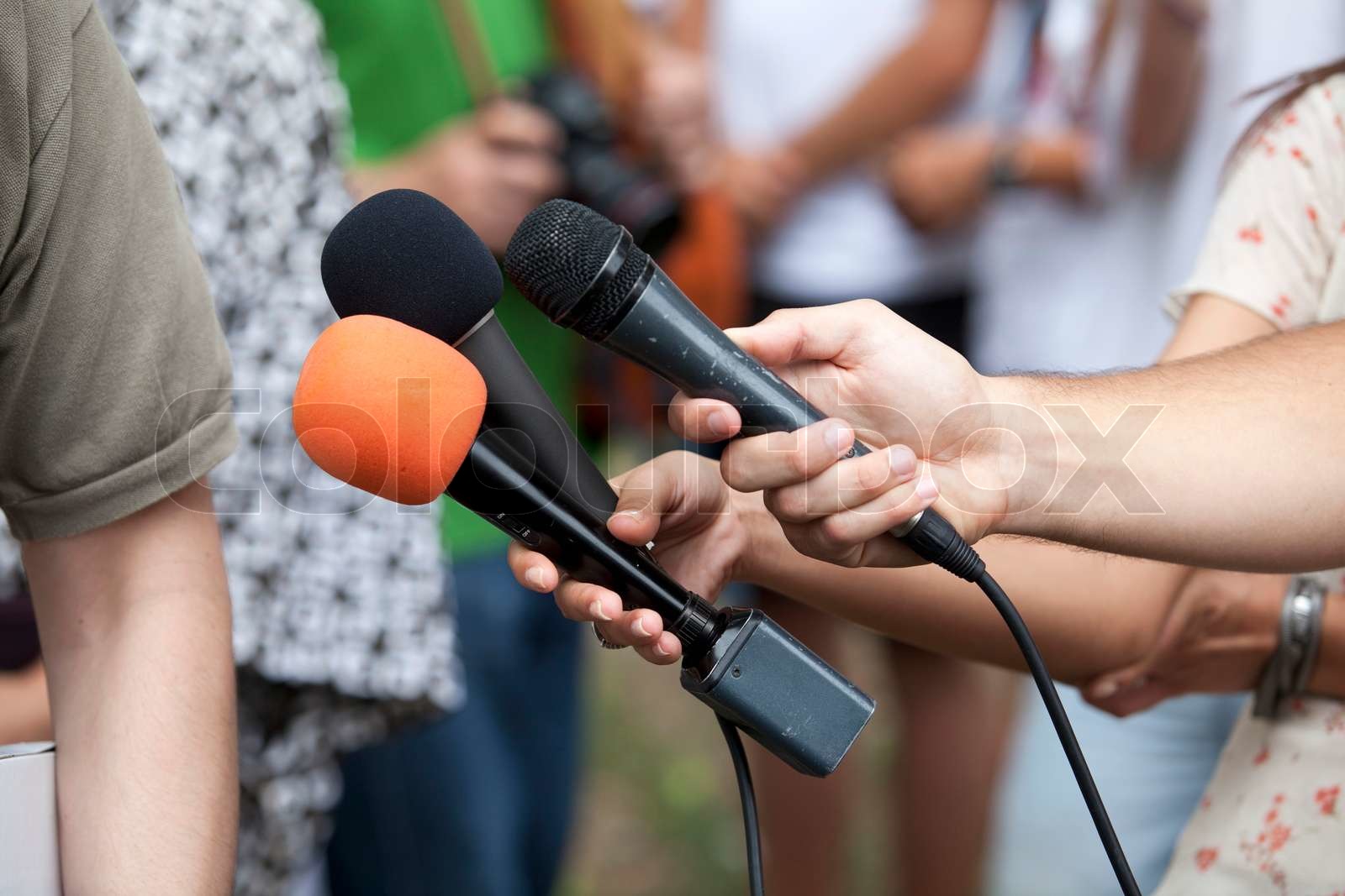 Media interview | Stock image | Colourbox