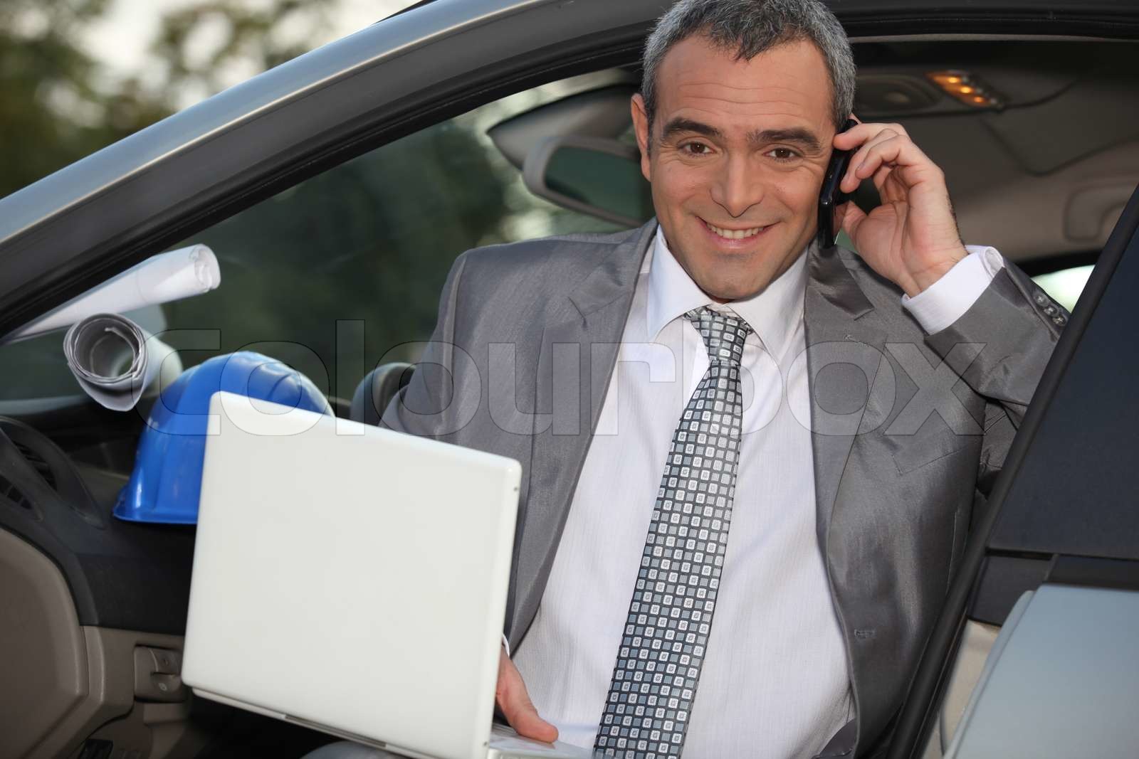 Architect arriving at work | Stock image | Colourbox