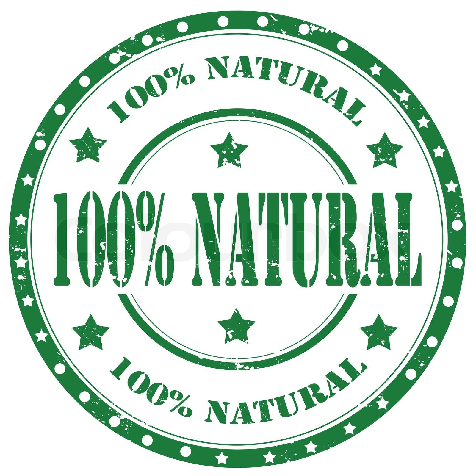 100% Natural-stamp | Stock vector | Colourbox