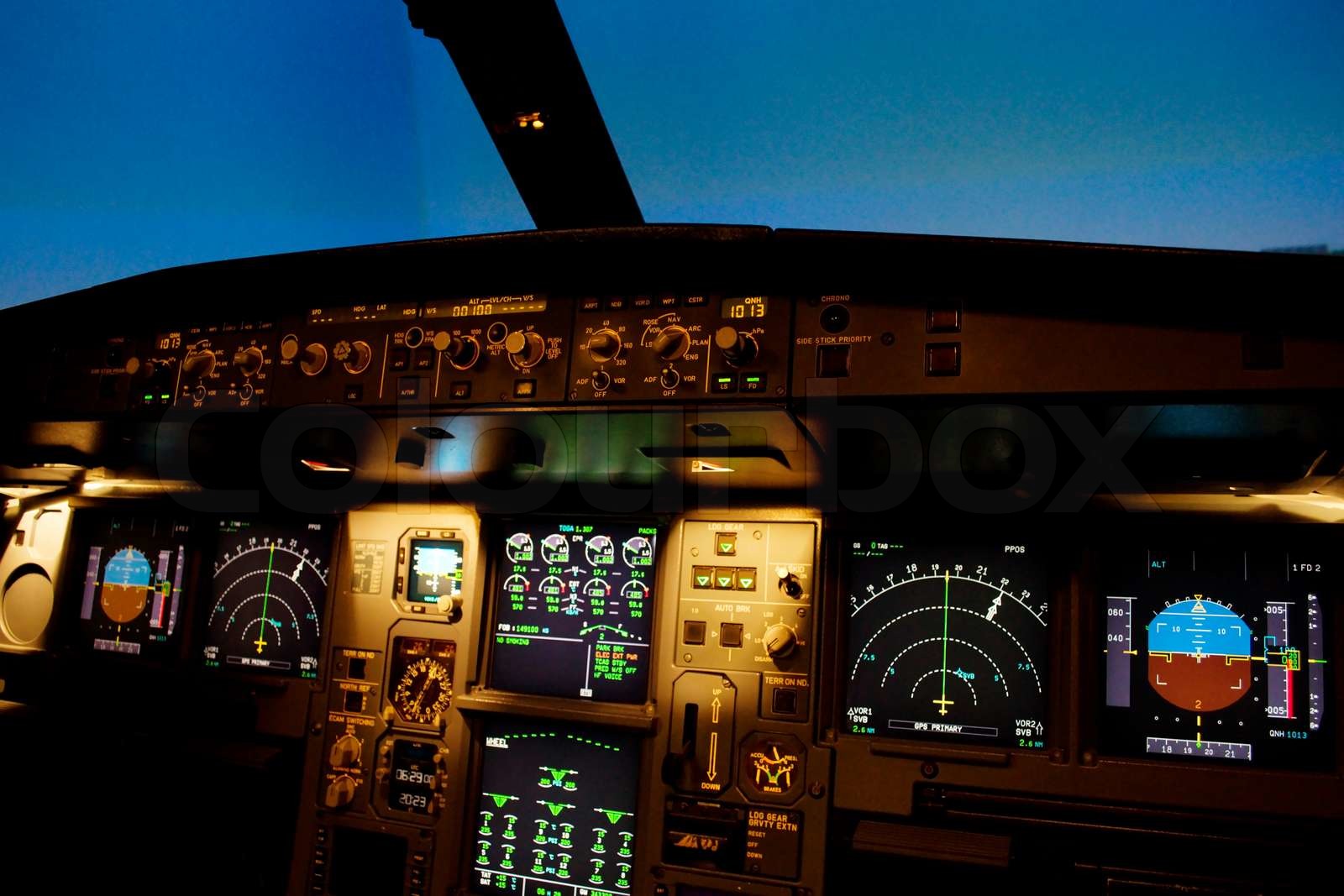 plane control | Stock image | Colourbox
