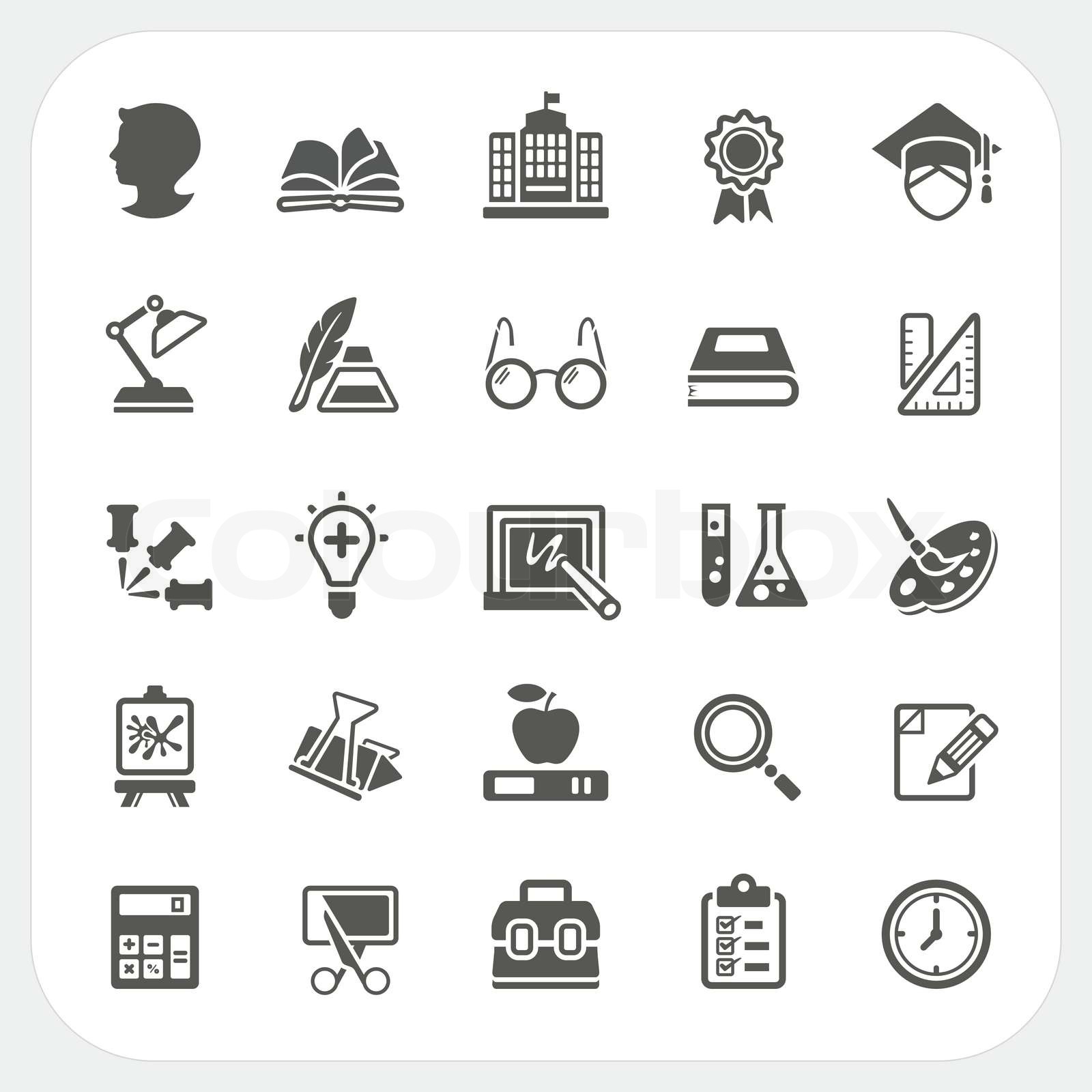 Bildung Icons set | Stock-Vektor | Colourbox