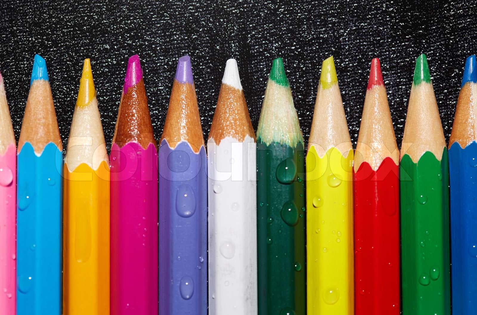 Wet crayons | Stock image | Colourbox