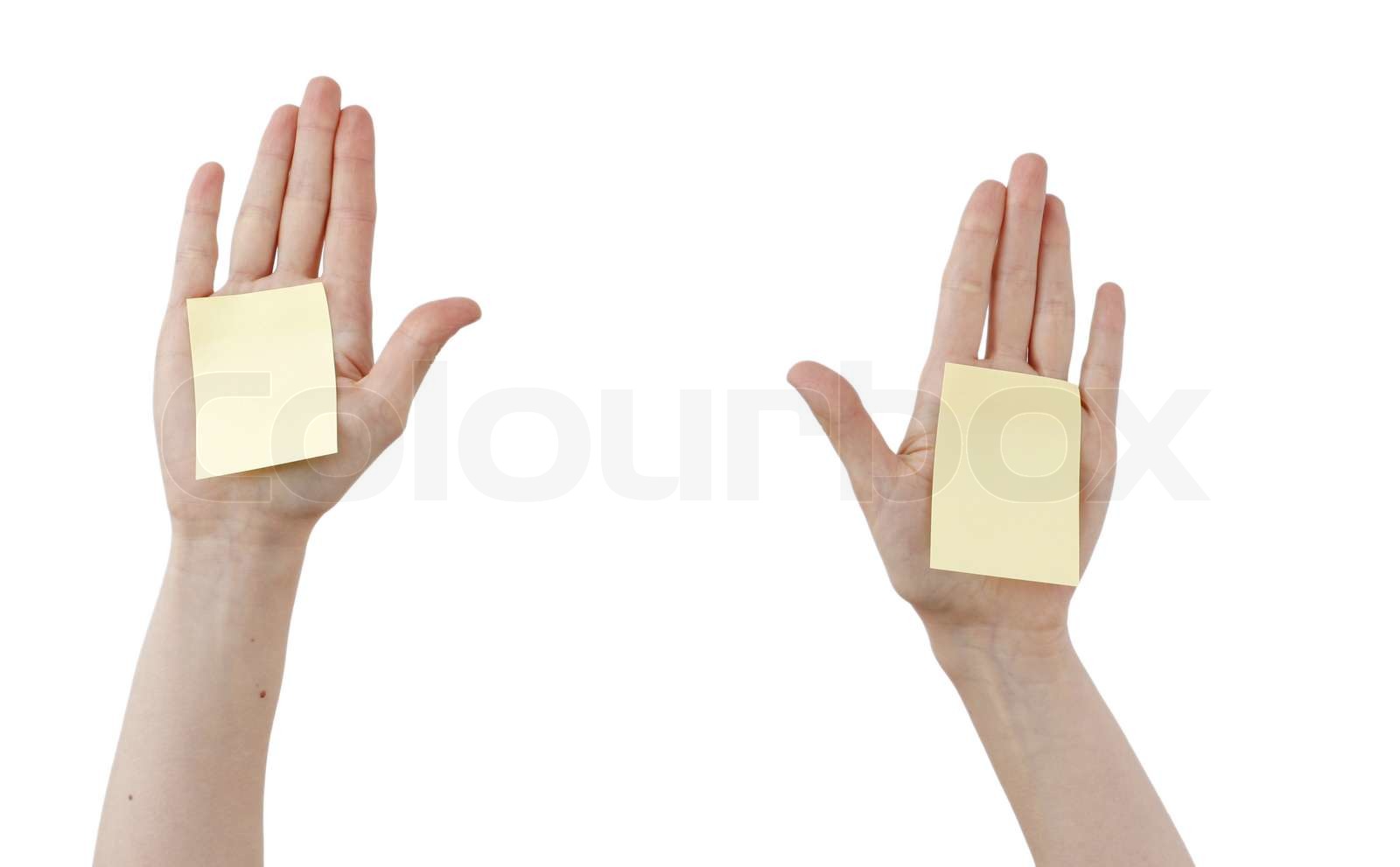 One Post it | Stock image | Colourbox