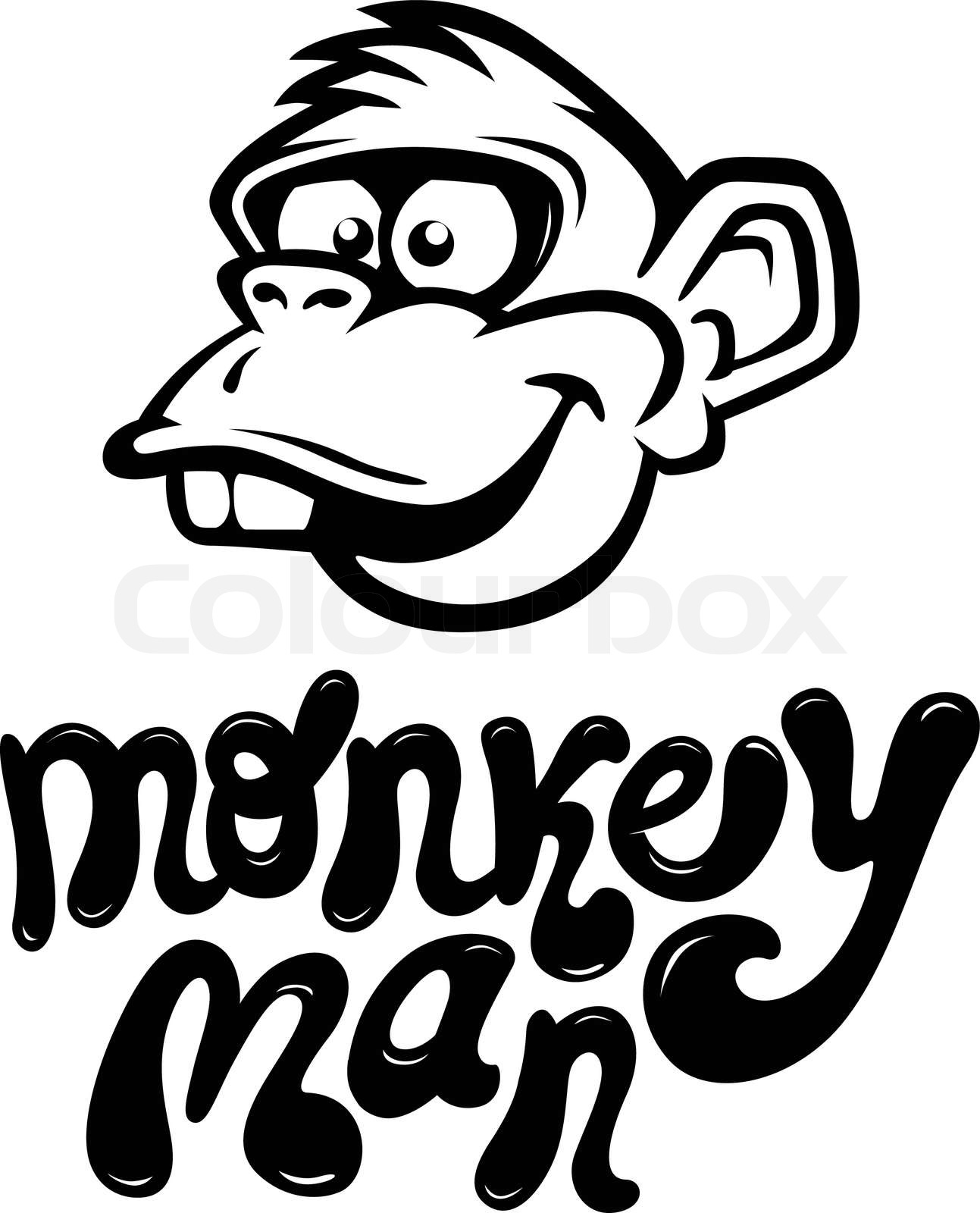 Affe-Cartoon-Gesicht | Stock-Vektor | Colourbox
