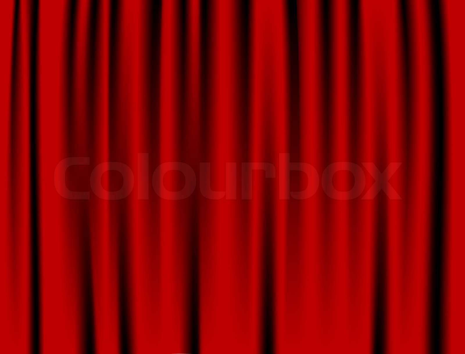 Luxury creases red curtain and many shadows | Stock image | Colourbox