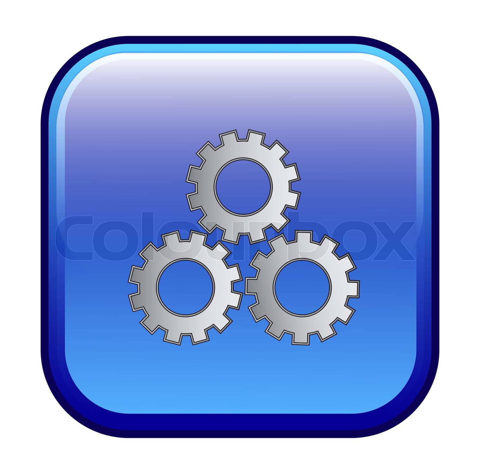 Settings Sign Web Button Icon | Stock image | Colourbox