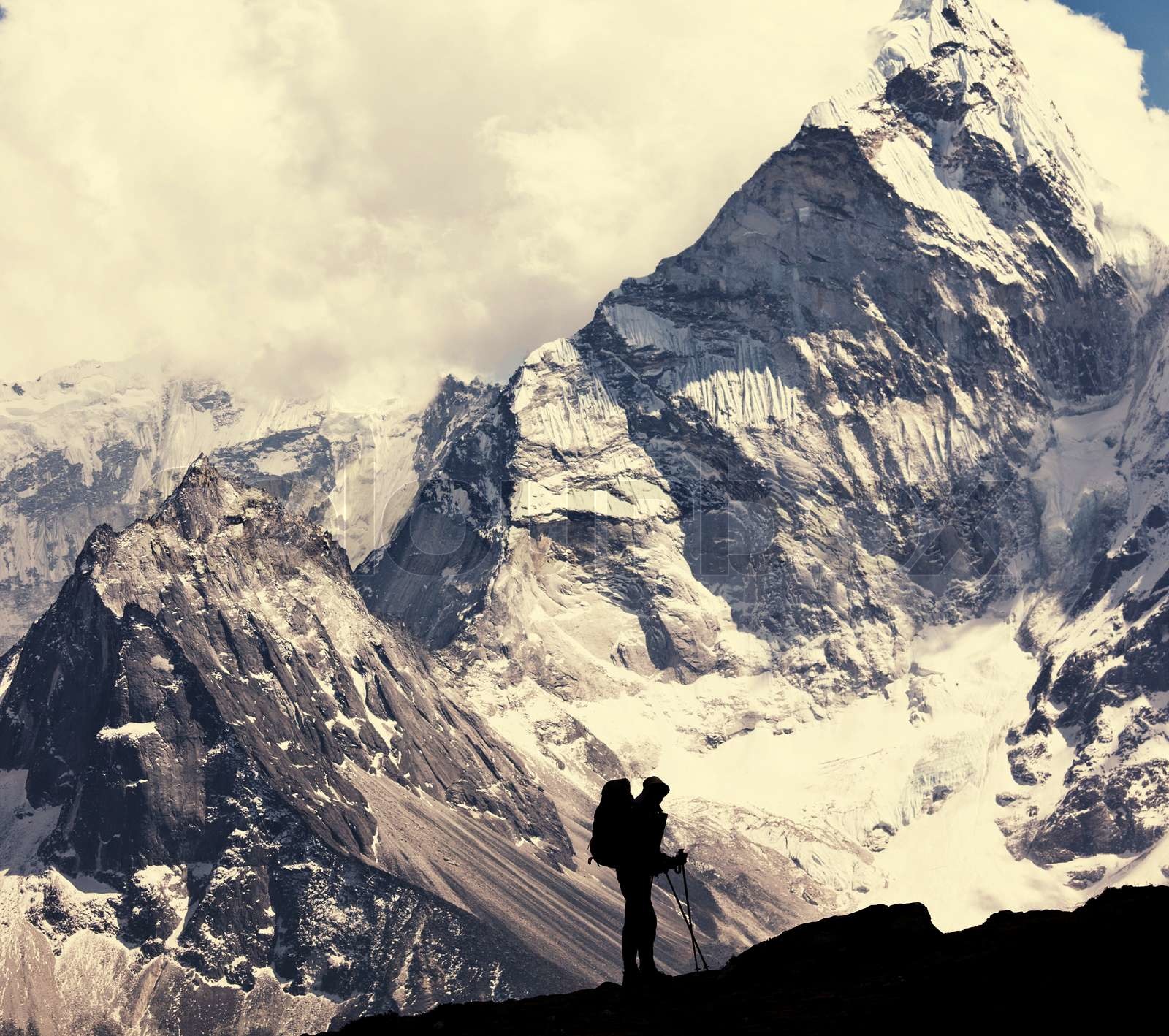 Hike in Himalaya | Stock image | Colourbox