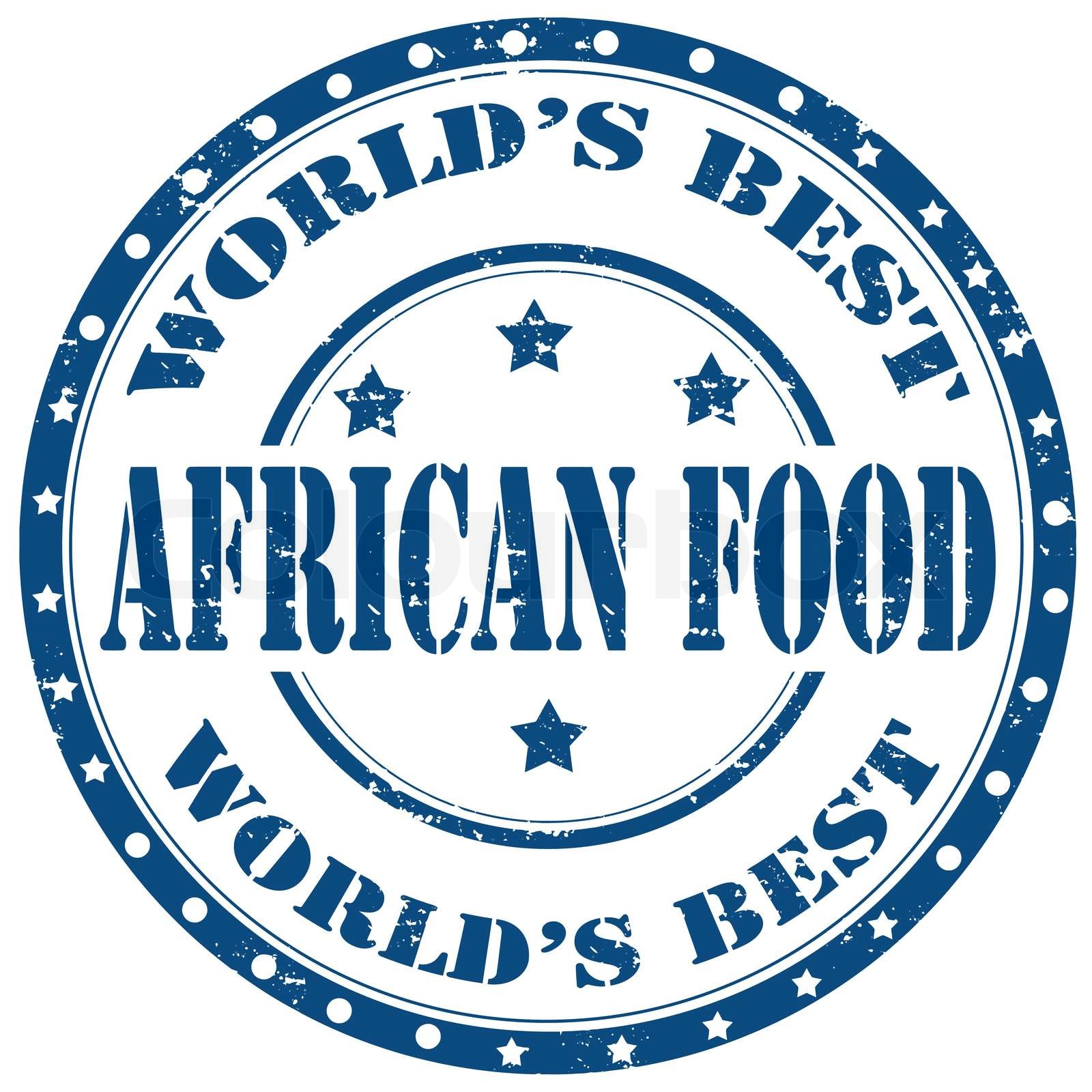 African Food-stamp | Stock vector | Colourbox