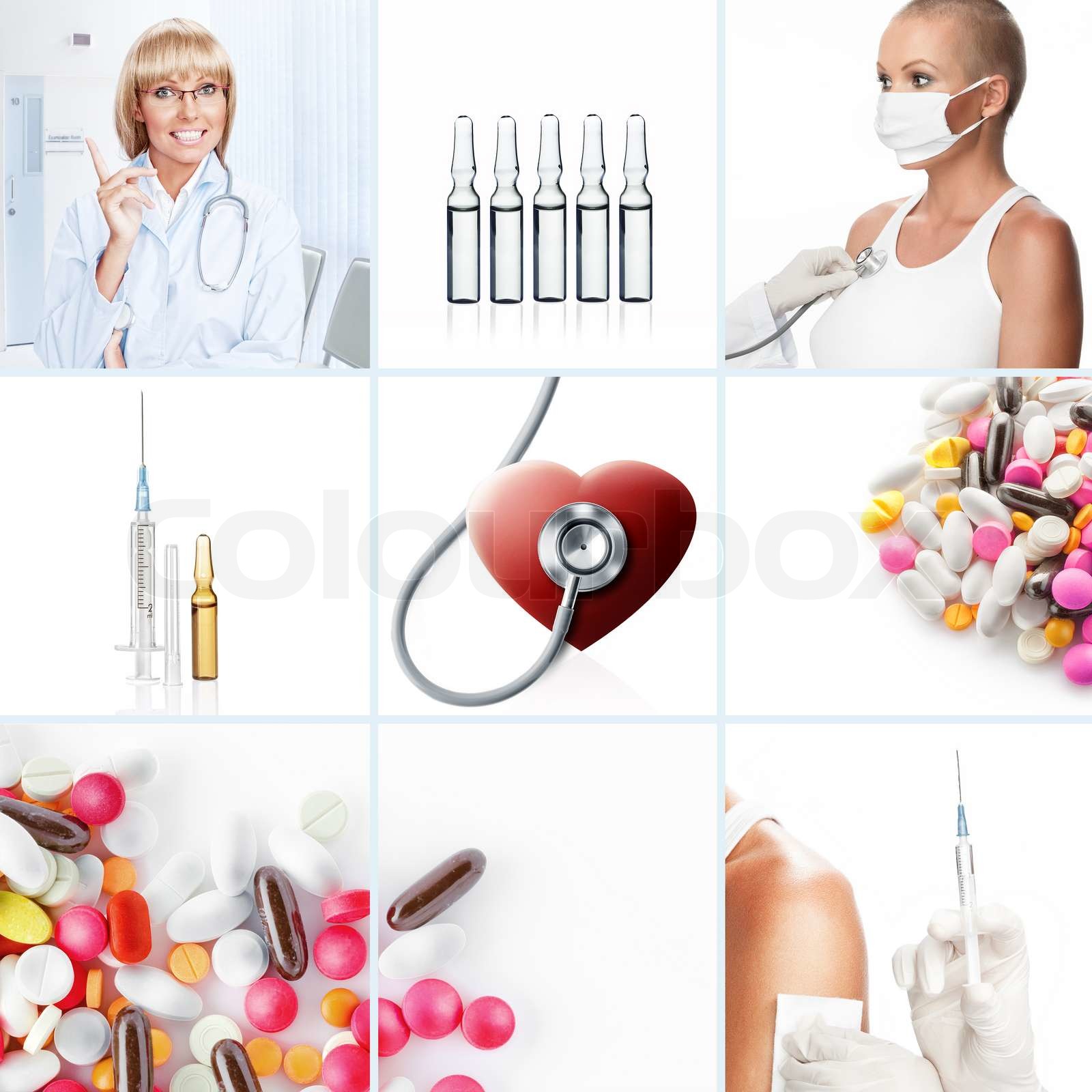medicine collage | Stock image | Colourbox