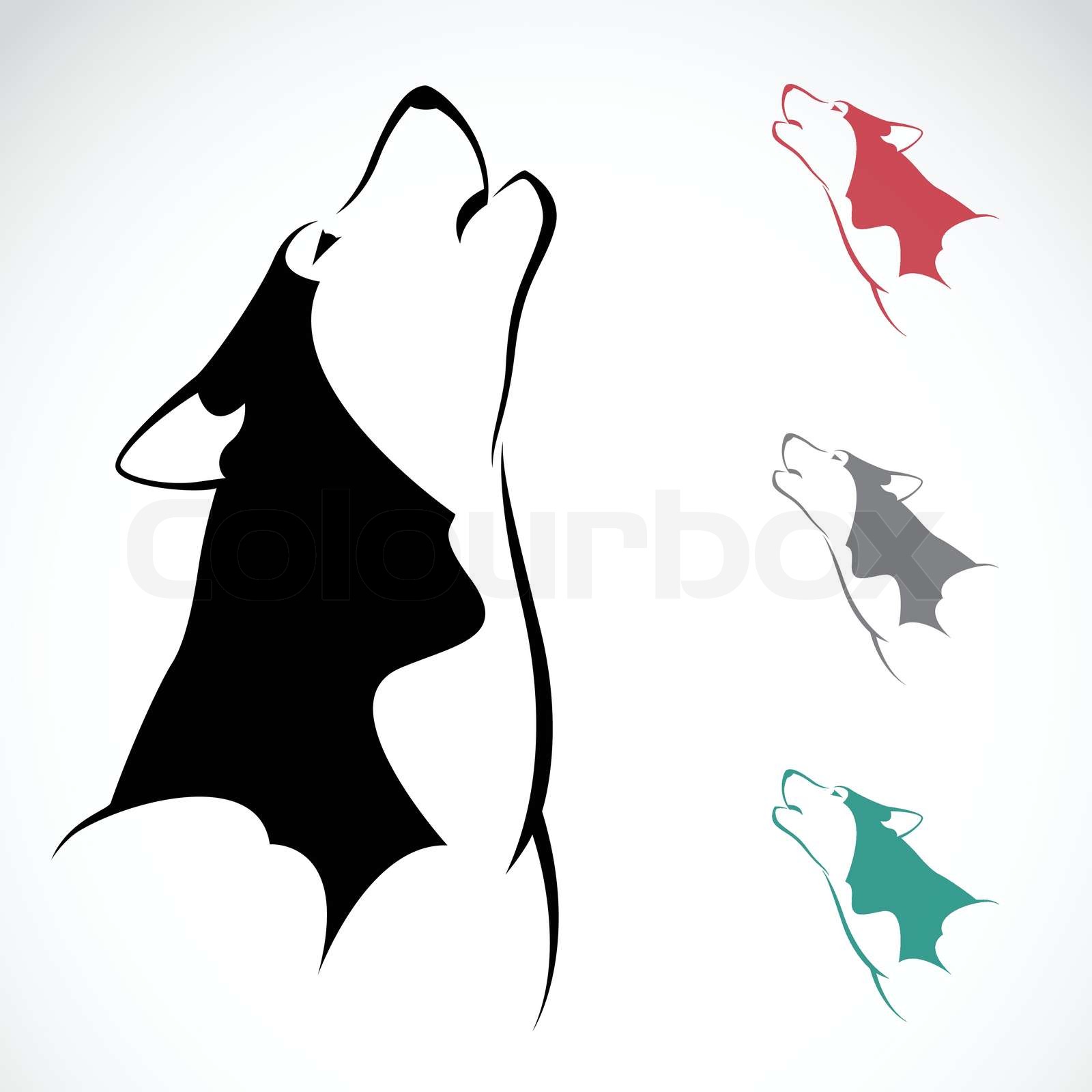 Vector image of an wolf | Stock vector | Colourbox