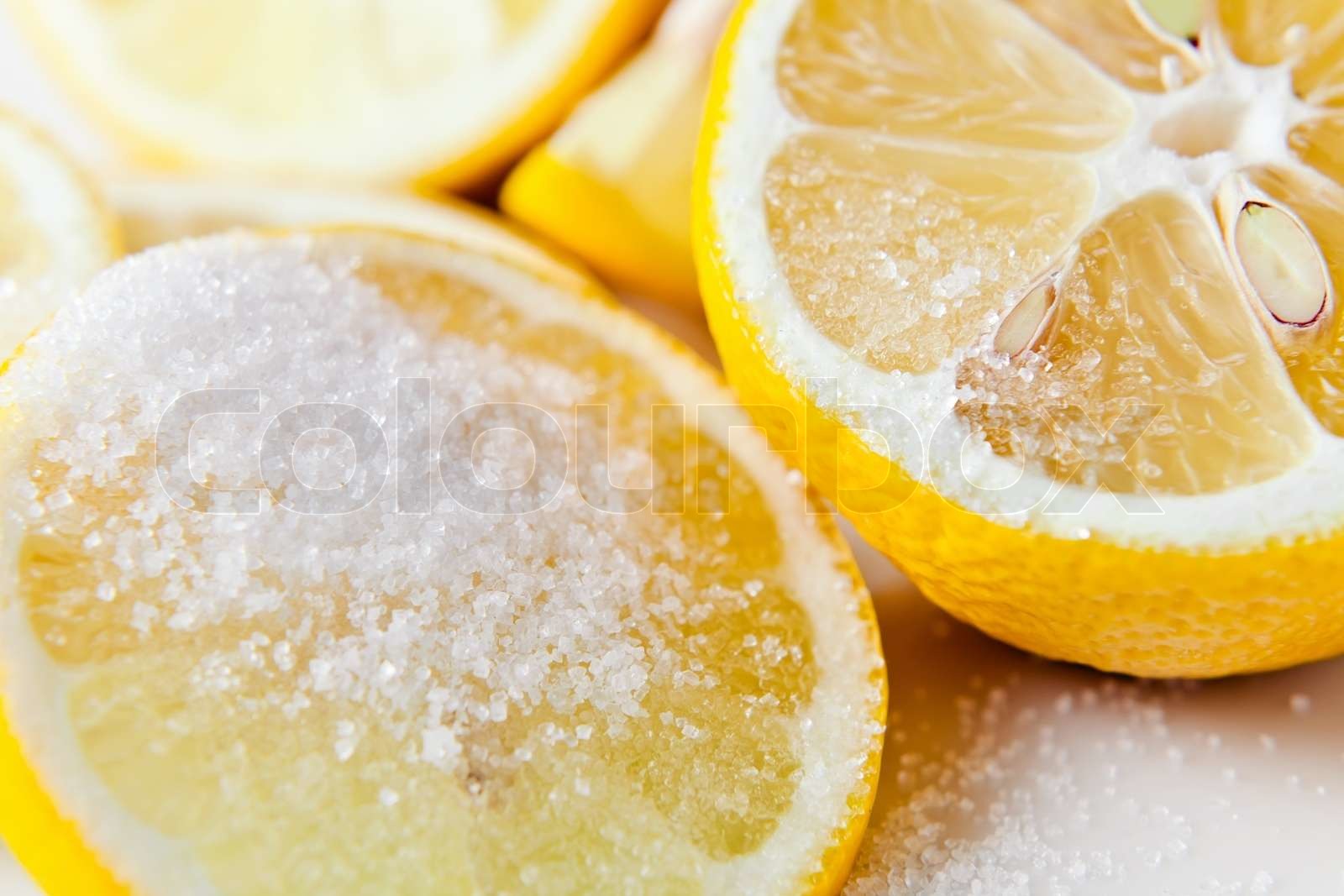 lemon with sugar | Stock image | Colourbox