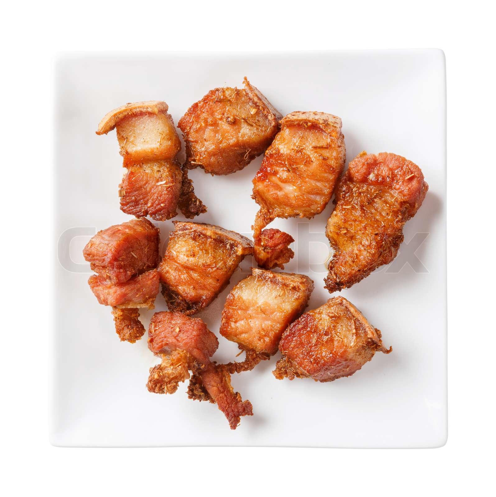 Deep fried streaky pork with herb | Stock image | Colourbox