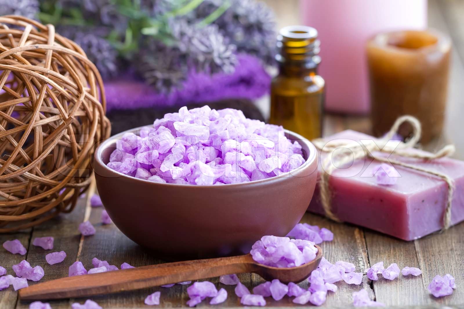 Lavender spa | Stock image | Colourbox