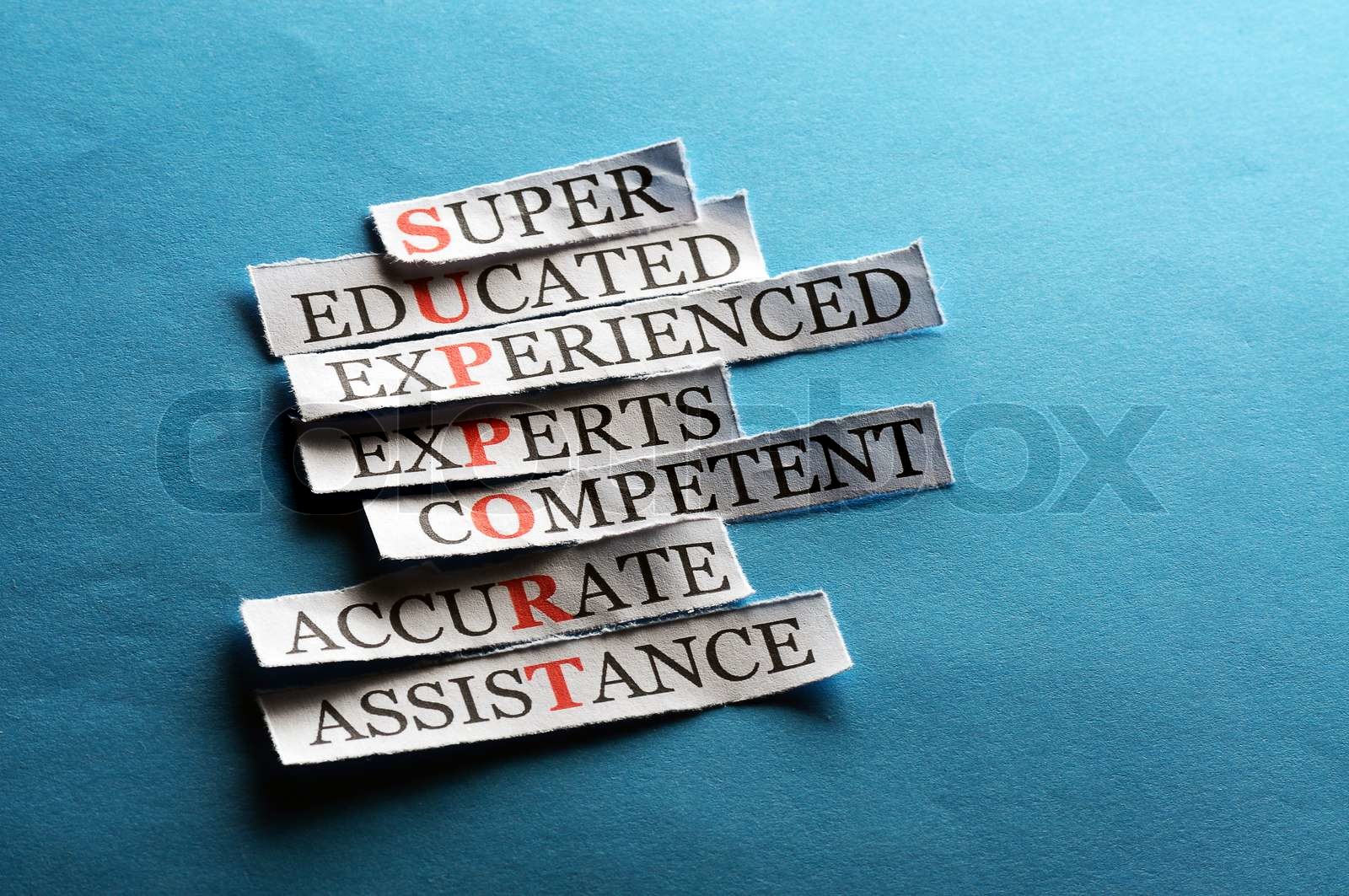 support acronym | Stock image | Colourbox