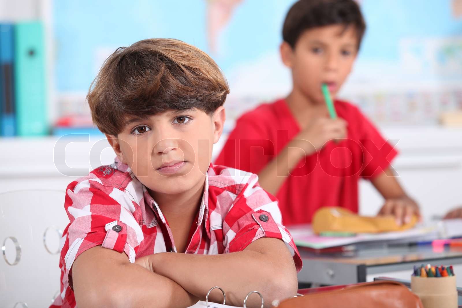 Pupil in class | Stock image | Colourbox