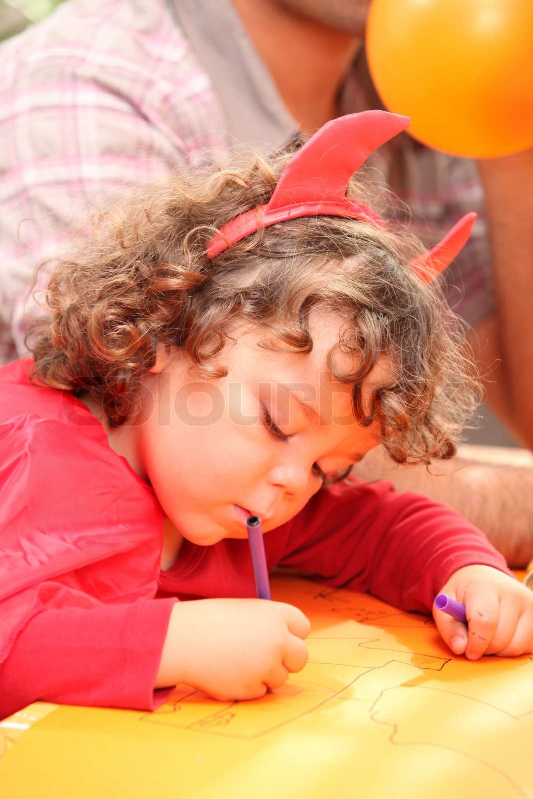 Little Girl On Her Birthday Party Stock Image Colourbox little-girl-on-her-birthday-party-stock-image-colourbox