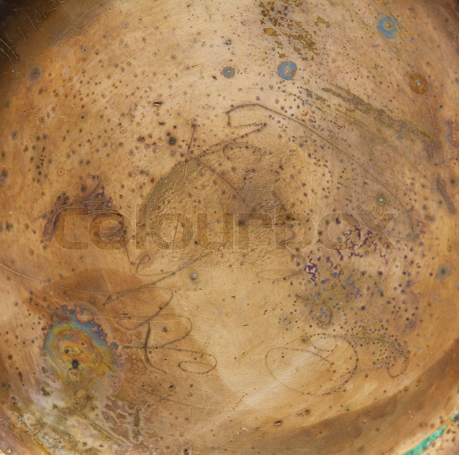 Messing-Hintergrund | Stock Bild | Colourbox