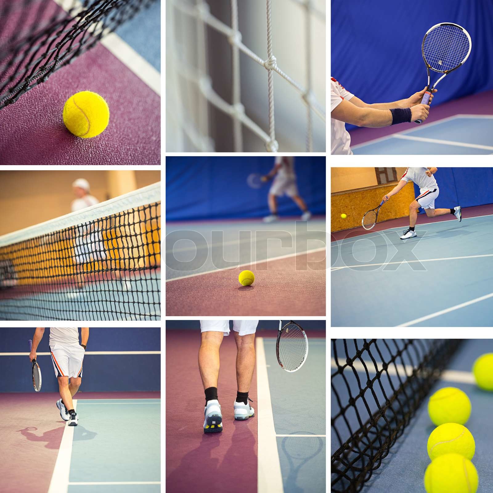 Tennis collage | Stock image | Colourbox