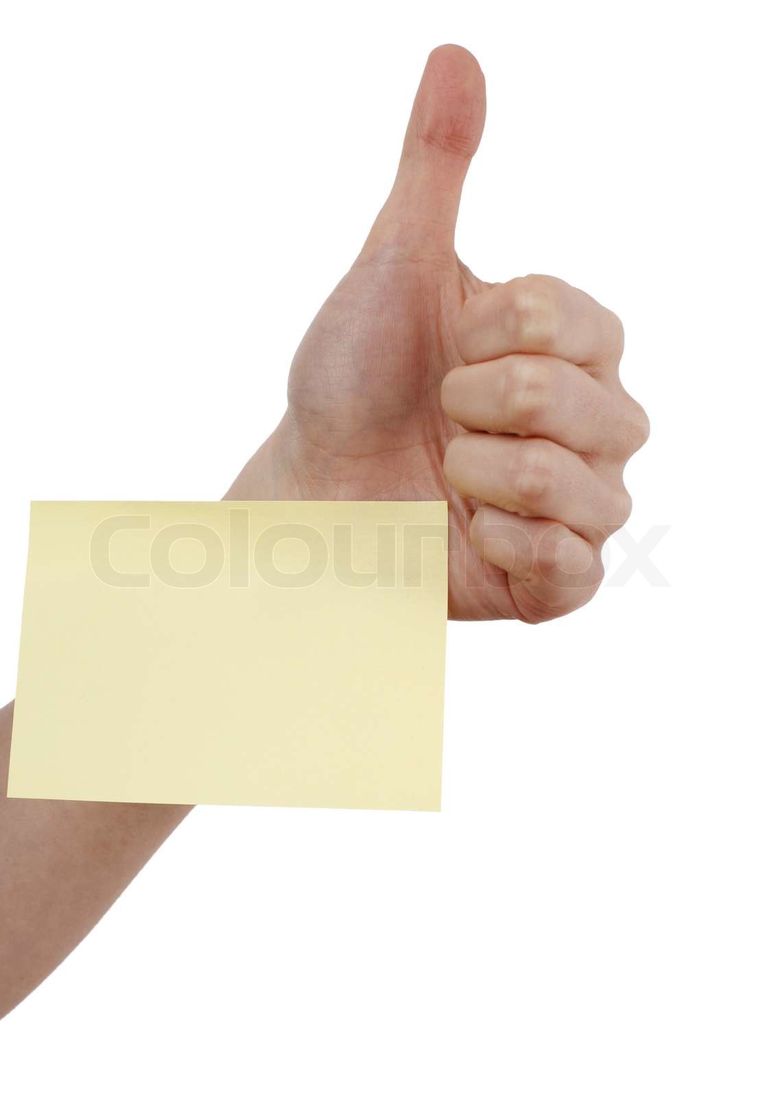 One Post it | Stock image | Colourbox