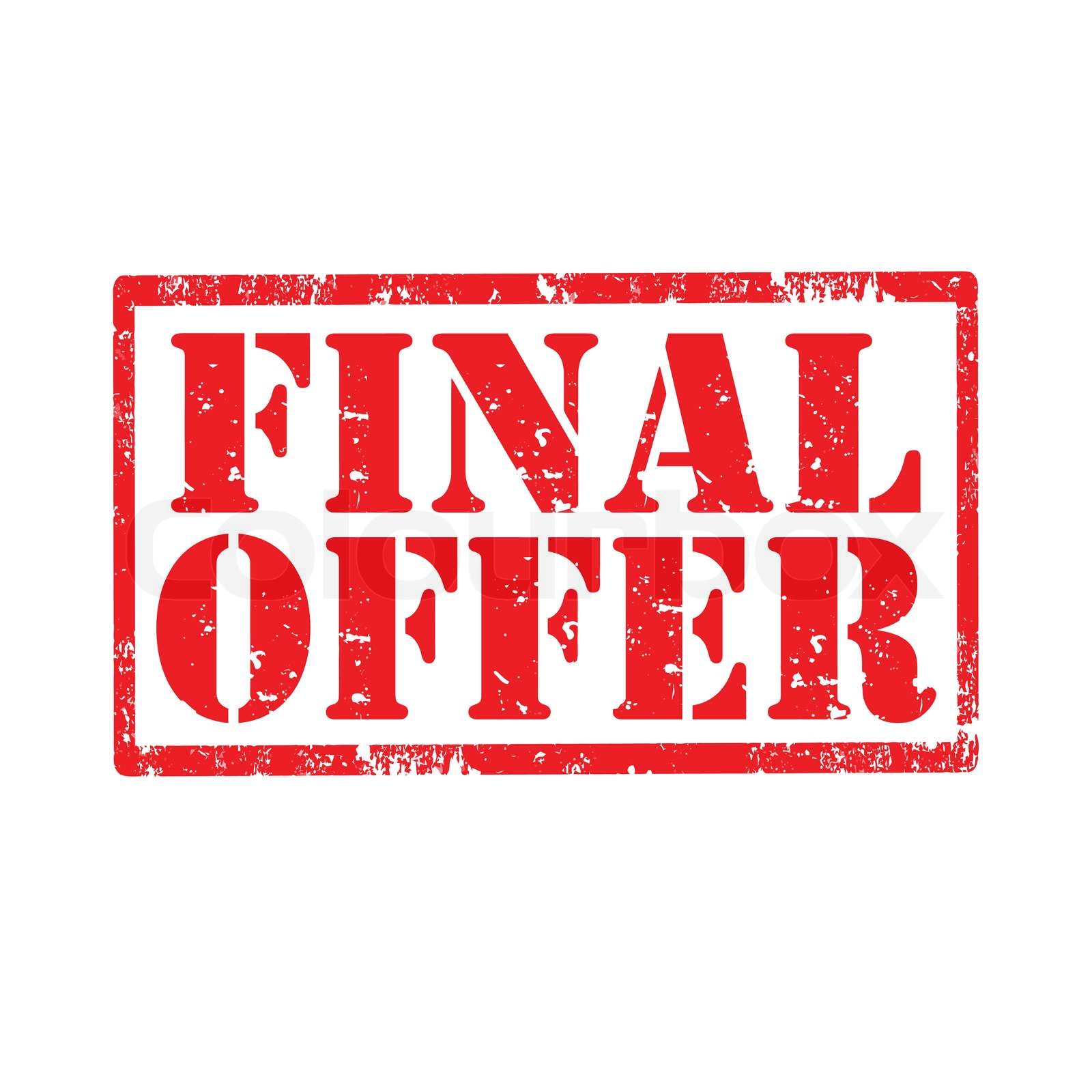 Final Offer-stamp | Stock vector | Colourbox