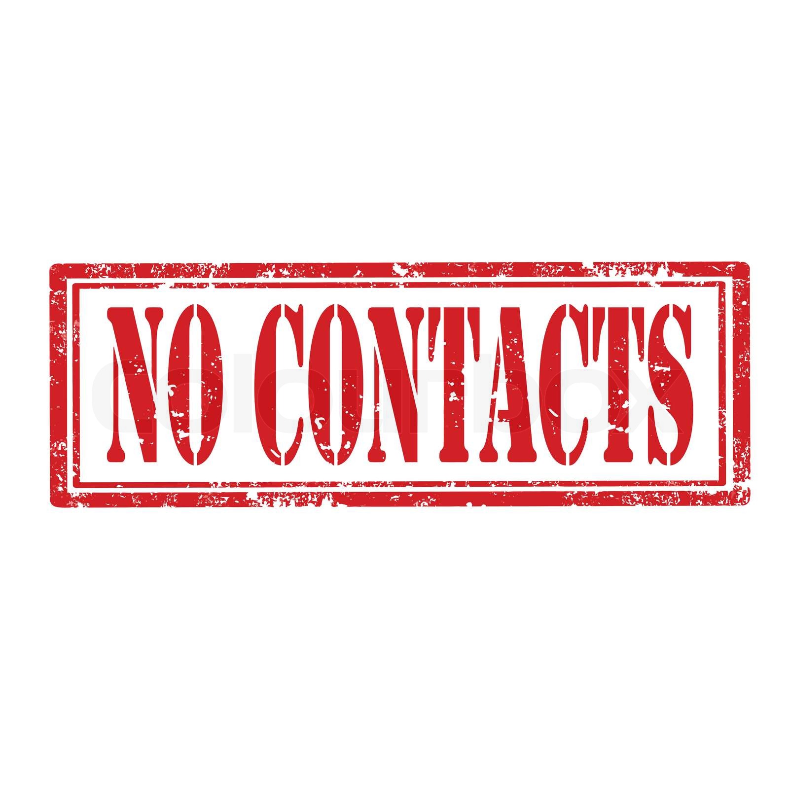 No Contacts-stamp | Stock vector | Colourbox