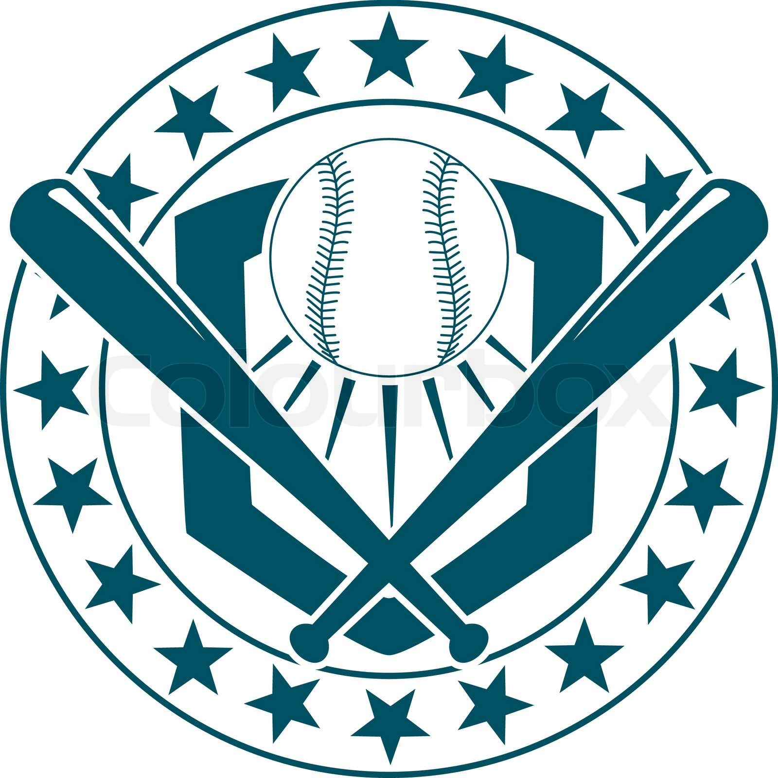 Baseball emblem or banner | Stock vector | Colourbox