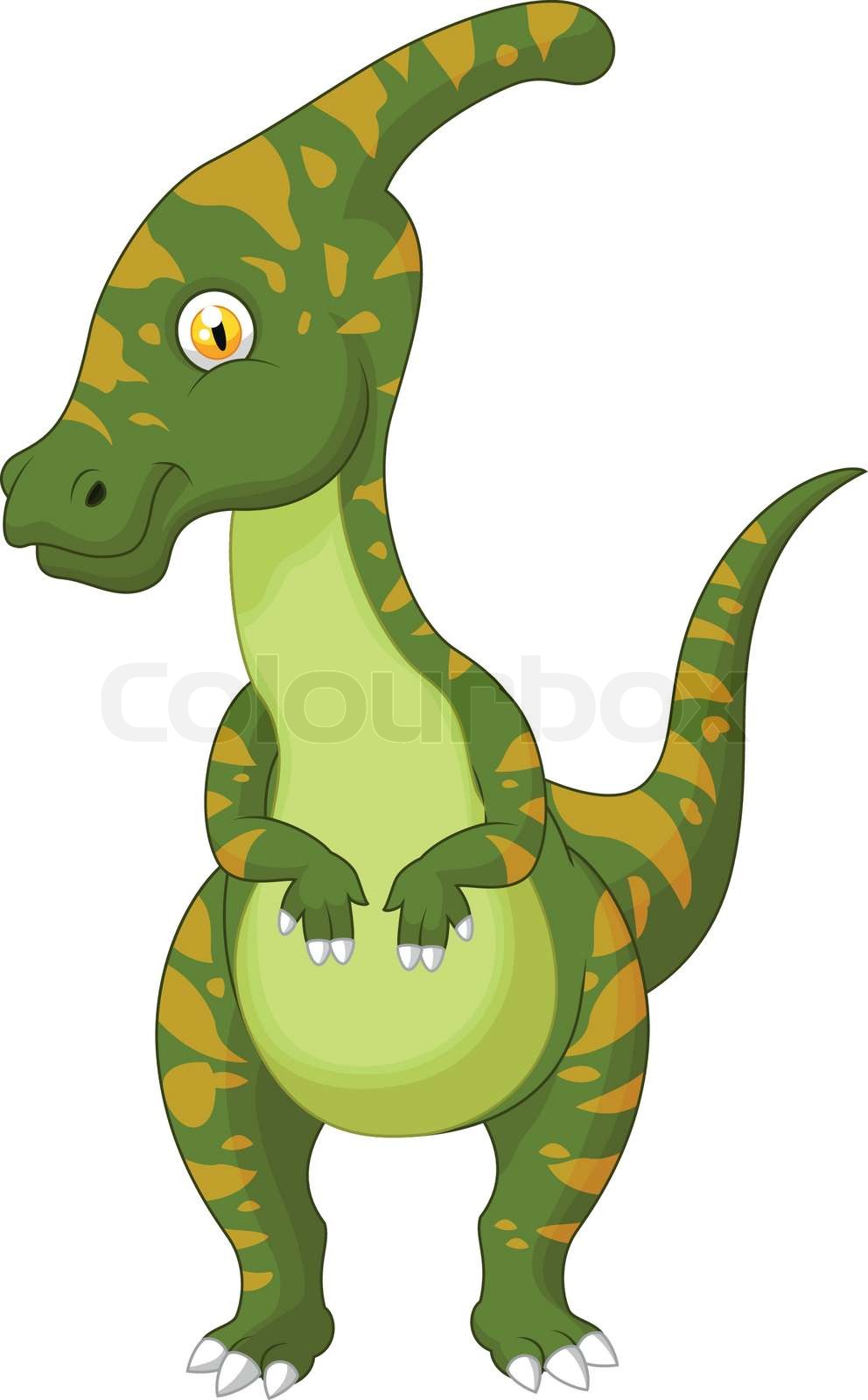 Parasaurolophus cartoon | Stock vector | Colourbox