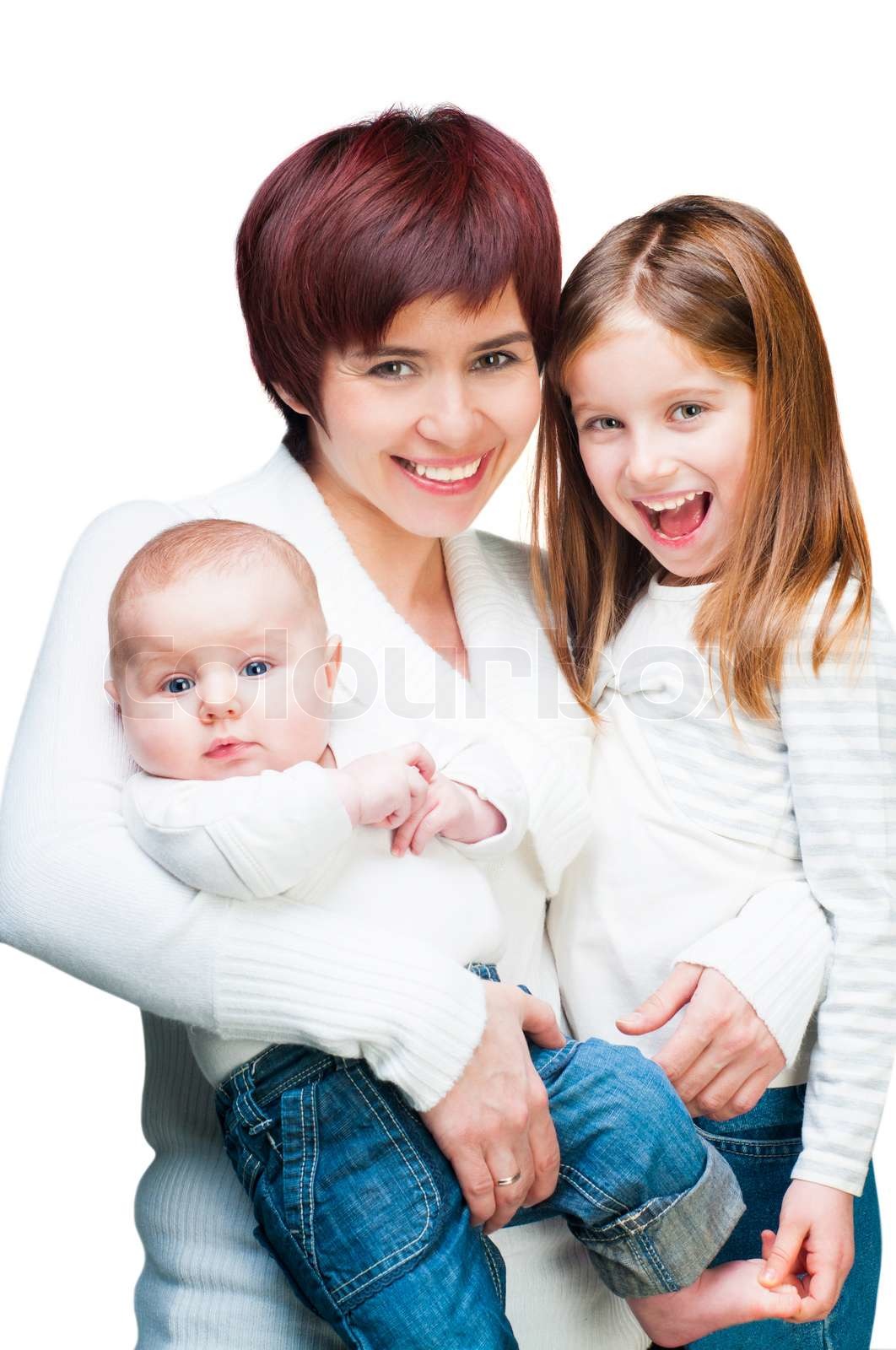 Mutter mit Babys | Stock Bild | Colourbox