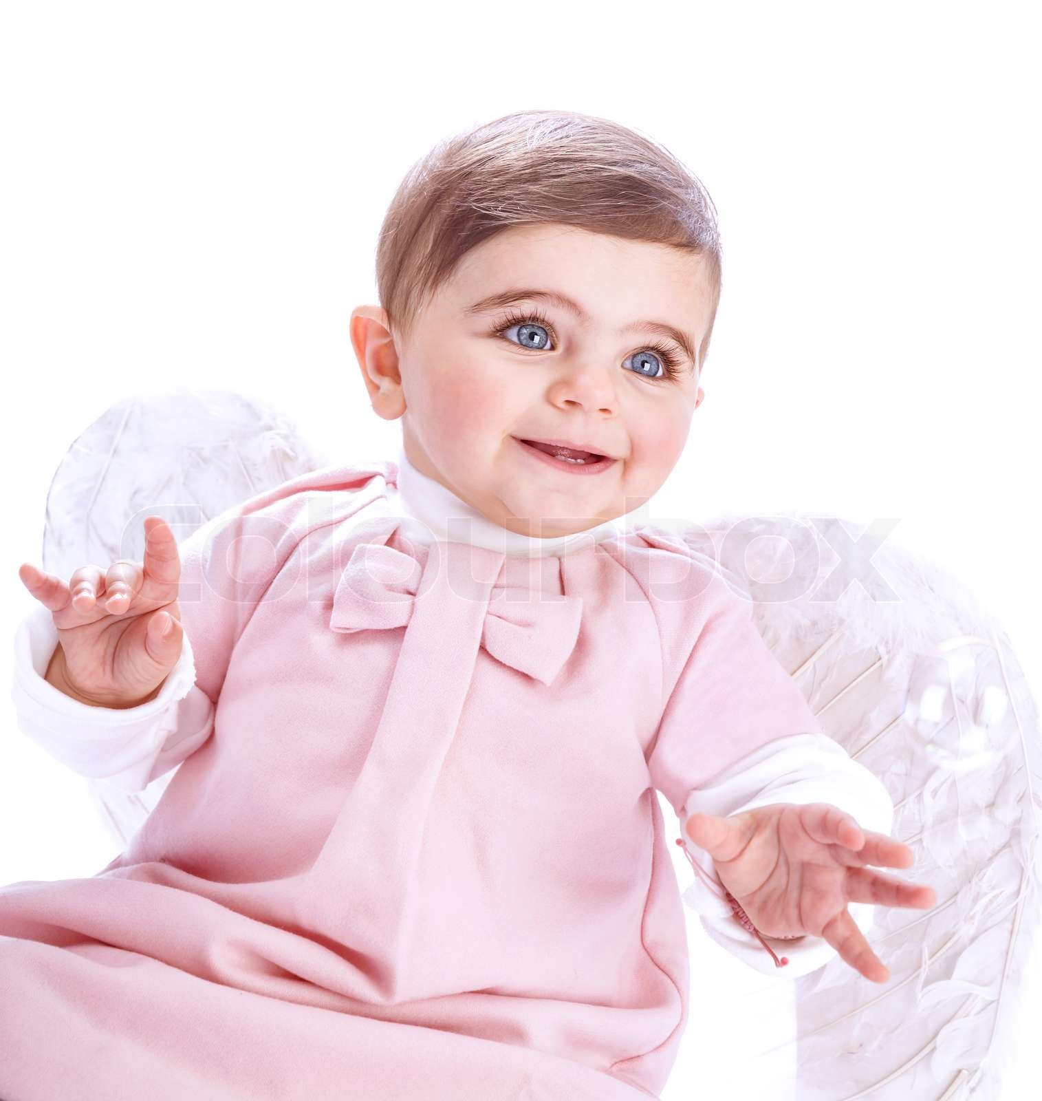 Cute baby angel | Stock image | Colourbox