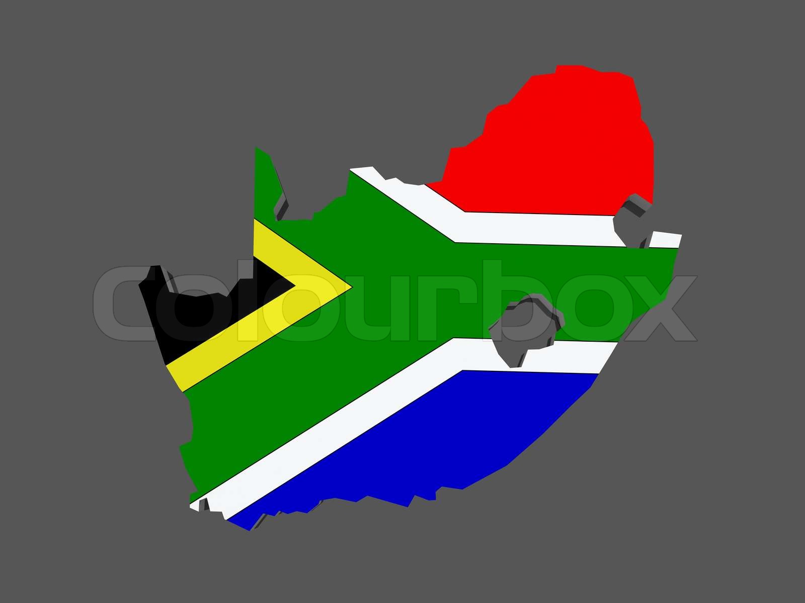 Map of Republic of South Africa (RSA) | Stock image | Colourbox