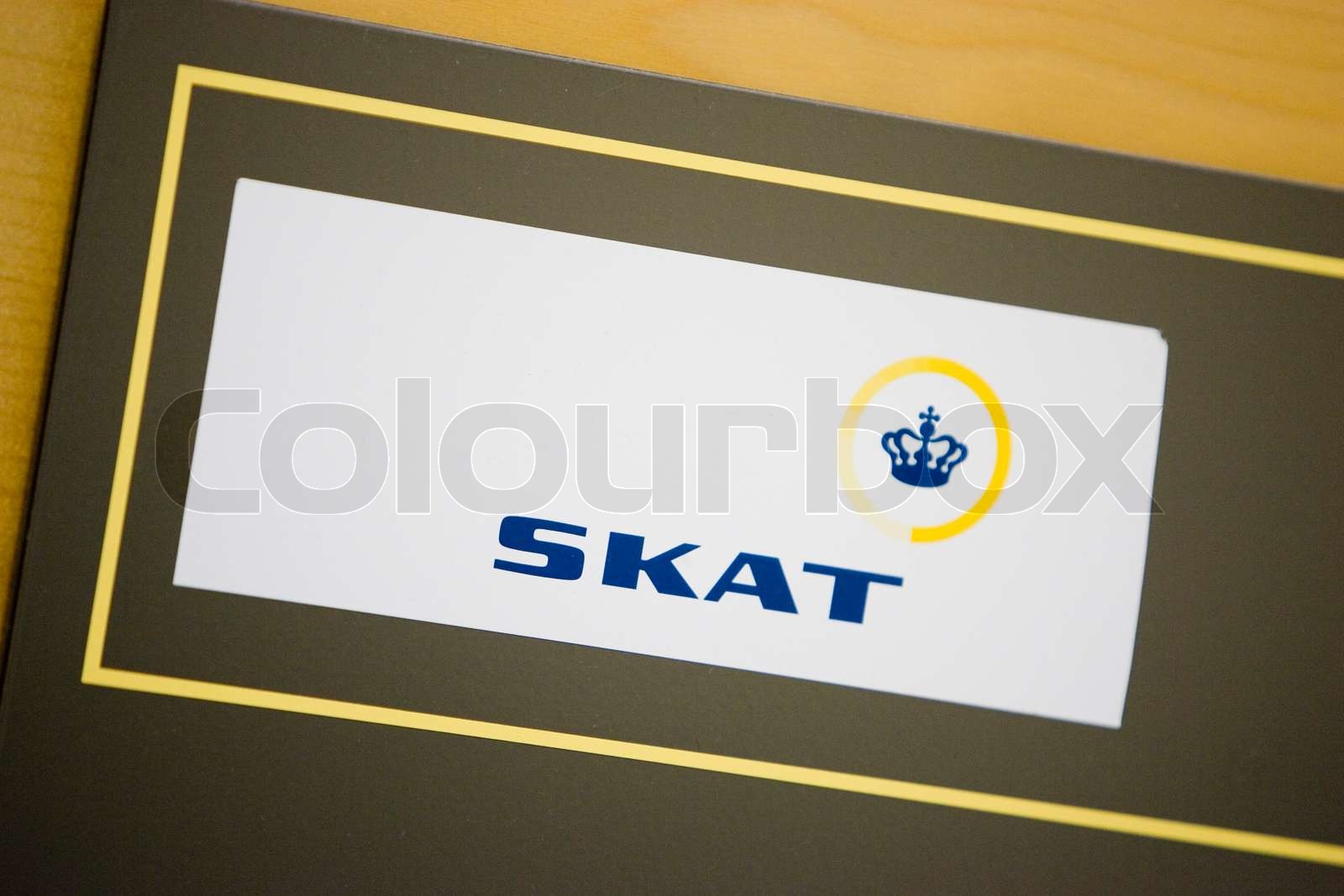 Logo of Skat - Denmark's tax bureau | Stock image | Colourbox