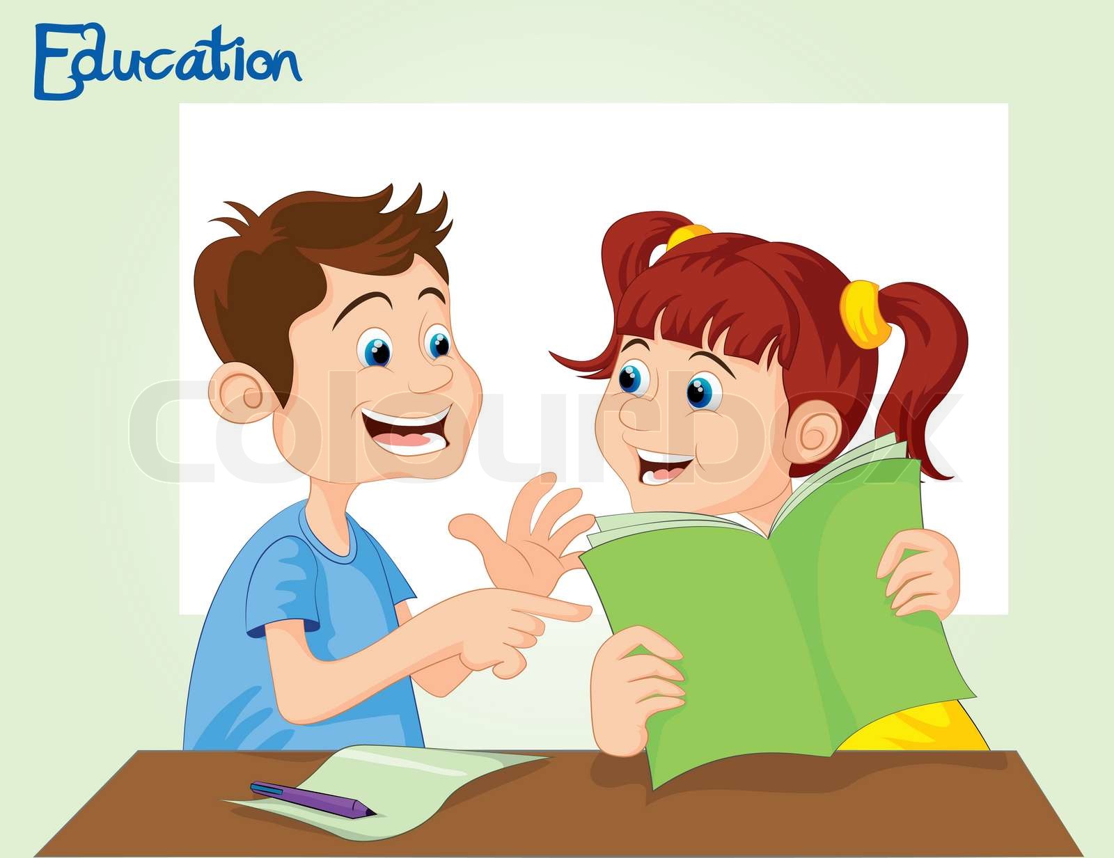 Education Cartoon | Stock vector | Colourbox