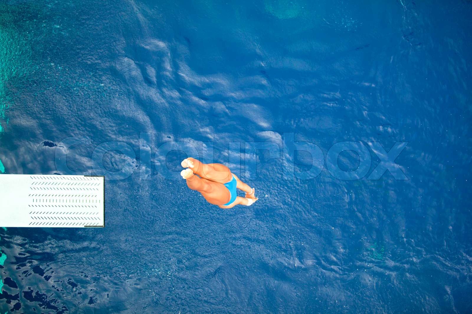 Springboard diver | Stock image | Colourbox