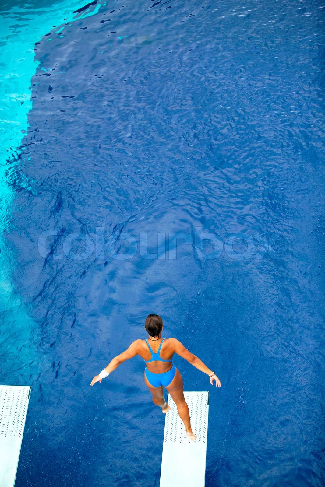 springboard diving | Stock image | Colourbox