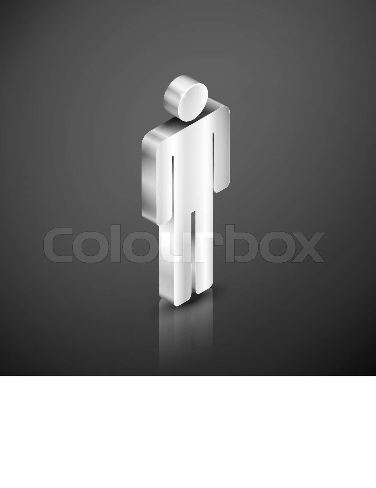 Metallic infographics people | Stock vector | Colourbox