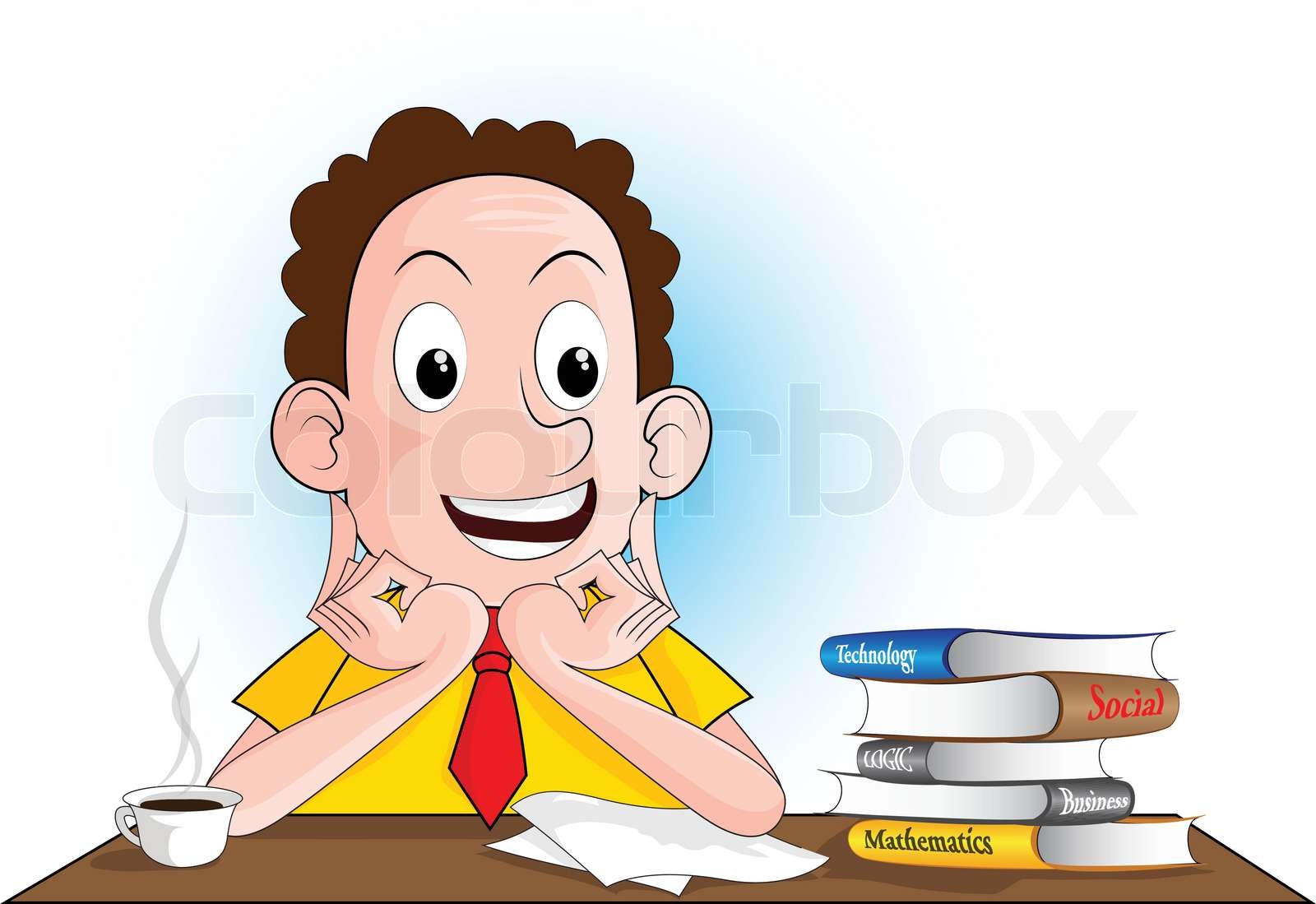 Leute denken Cartoon | Stock-Vektor | Colourbox