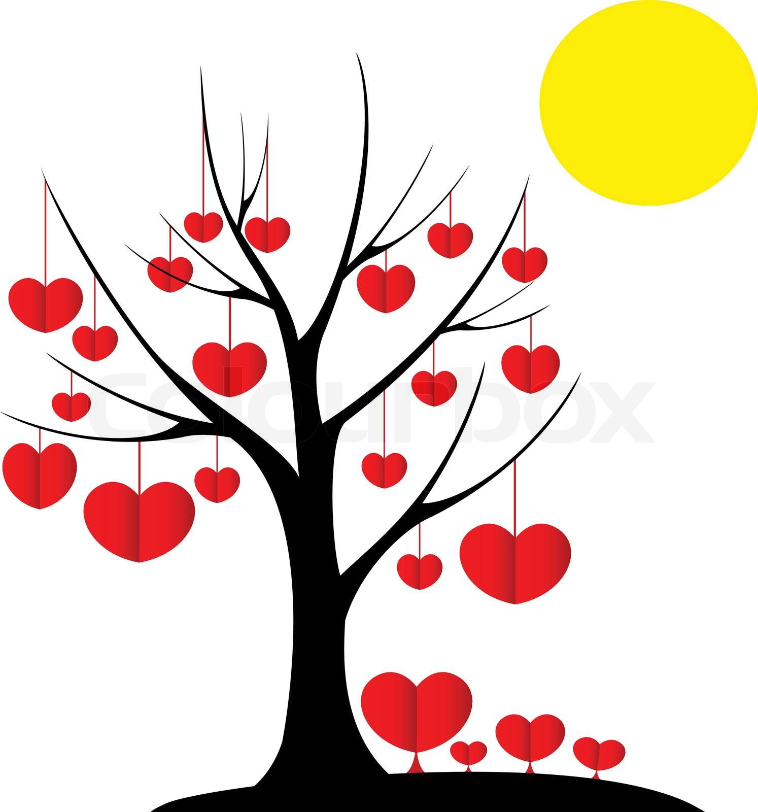 love tree | Stock vector | Colourbox