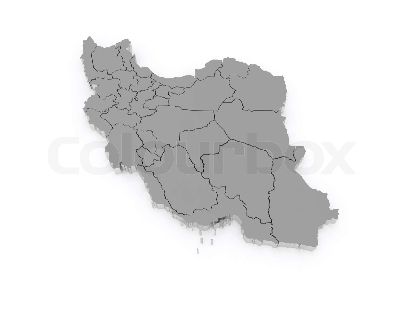 Map of Iran | Stock image | Colourbox