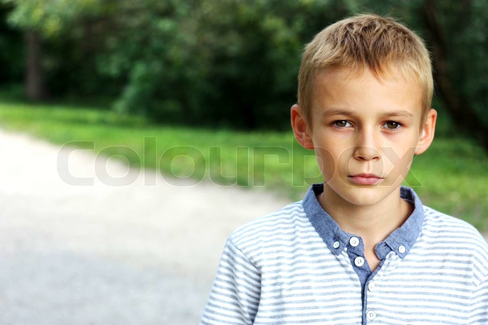 Sad boy | Stock image | Colourbox