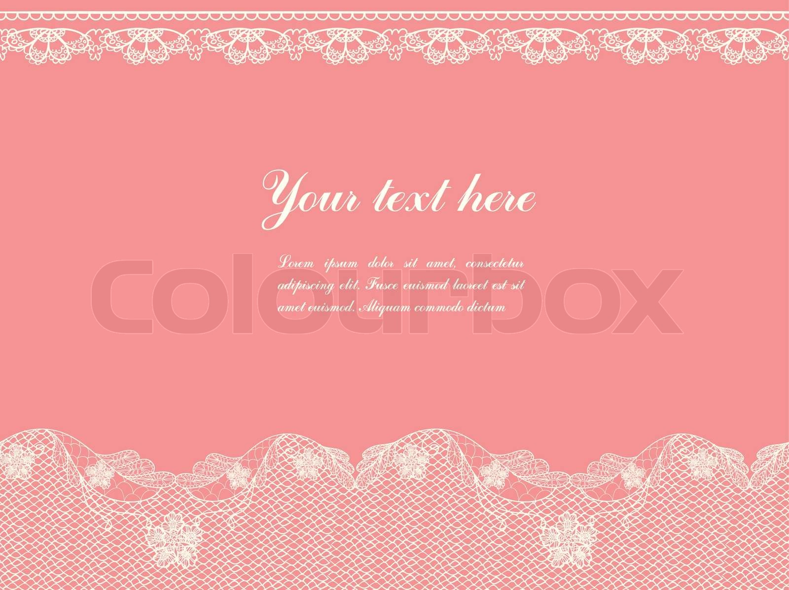 vintage lacy border | Stock vector | Colourbox