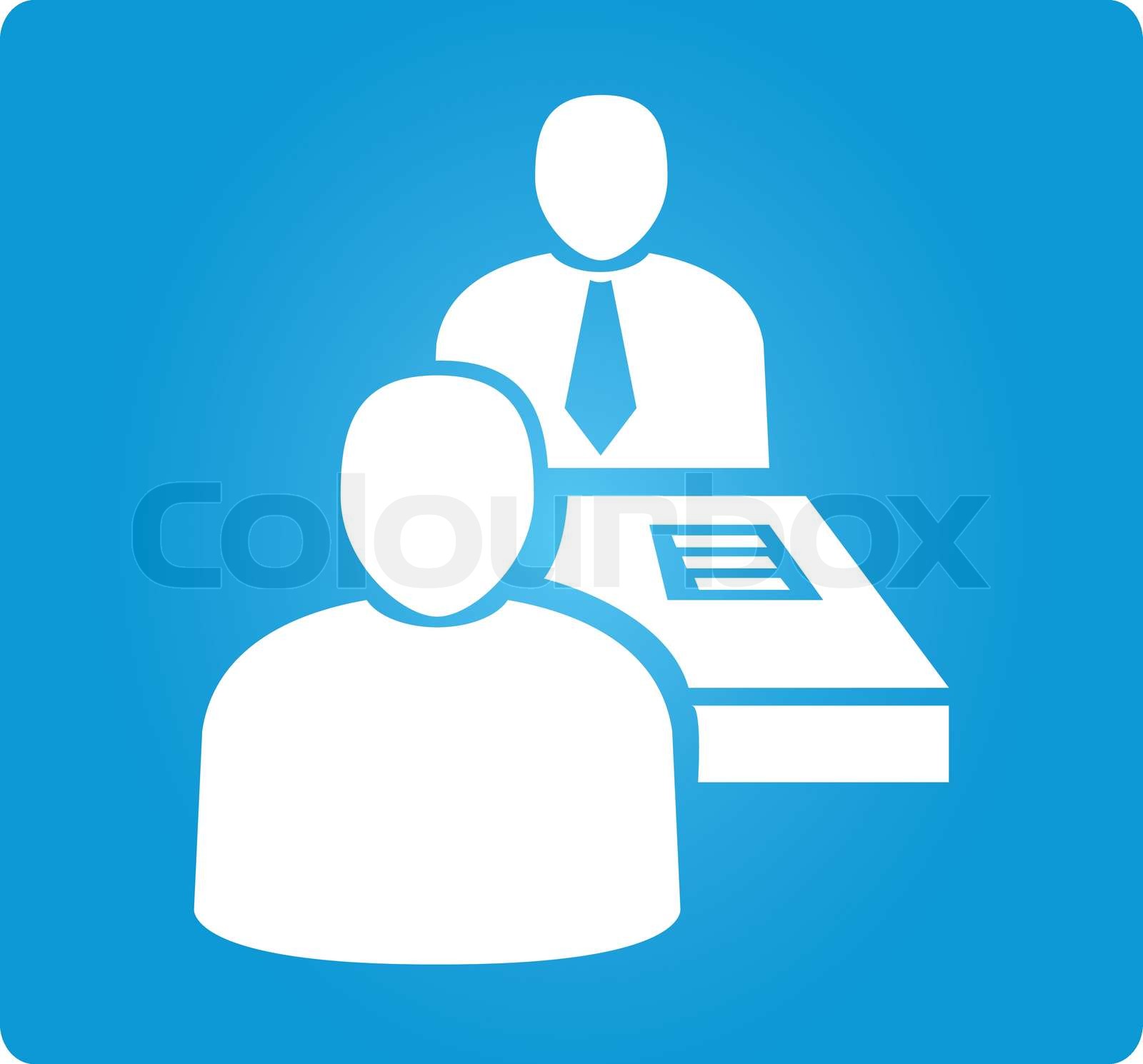 job interview symbol | Stock vector | Colourbox