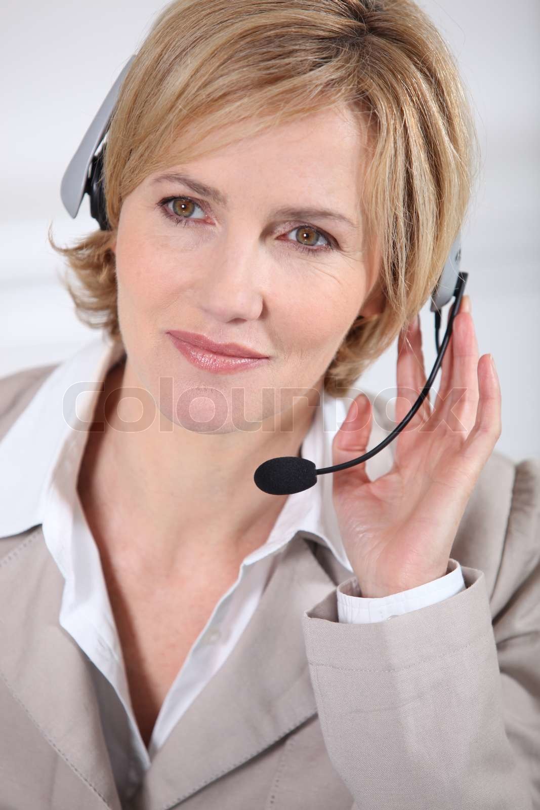 Porträt einer Call-Center-Agenten | Stock Bild | Colourbox
