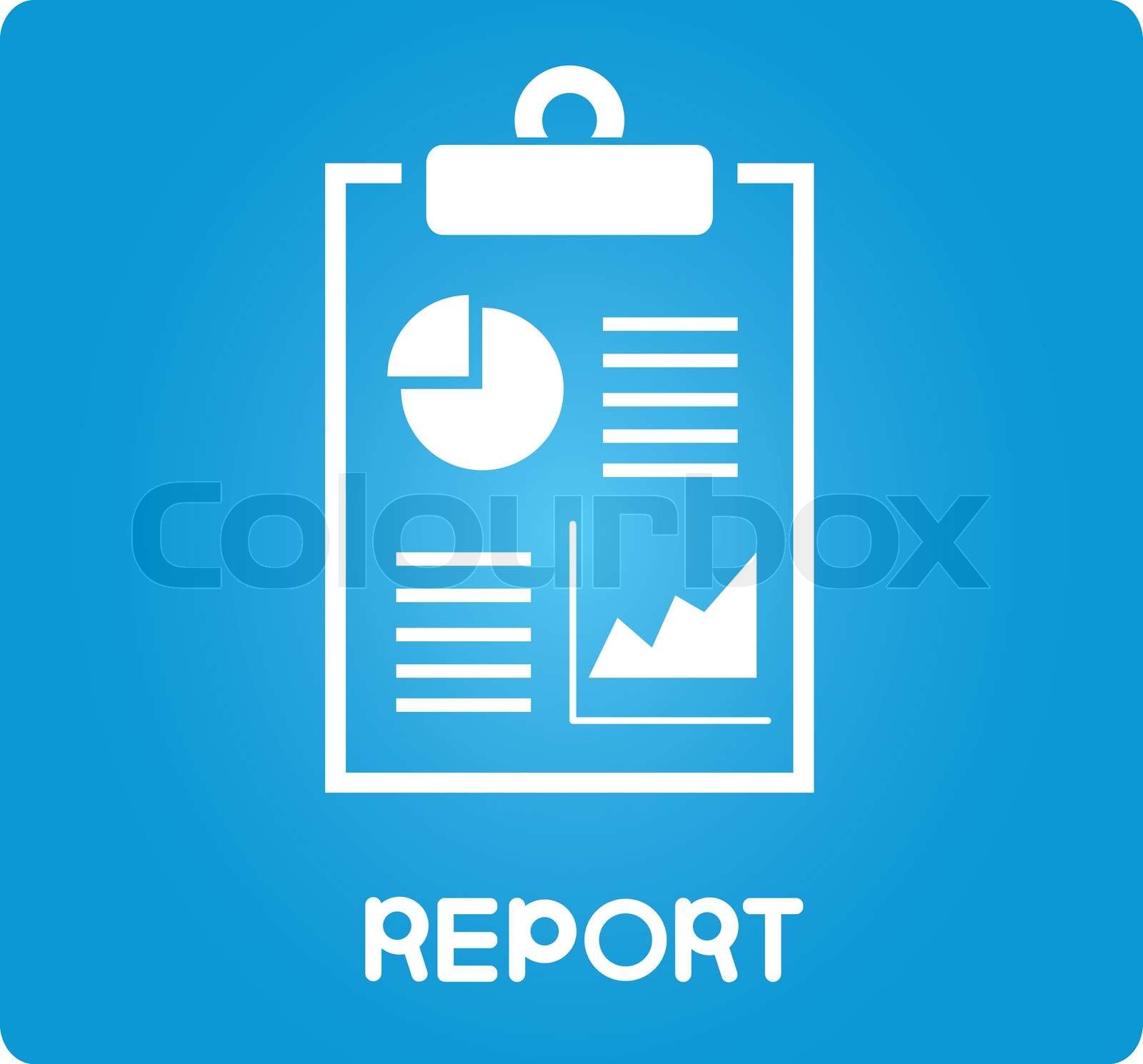 financial report symbol | Stock vector | Colourbox