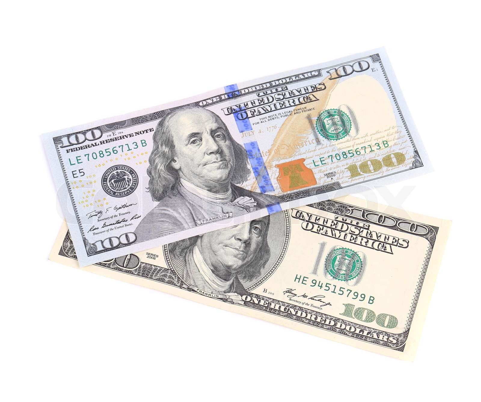 amerikanische Dollar-Scheine. | Stock Bild | Colourbox