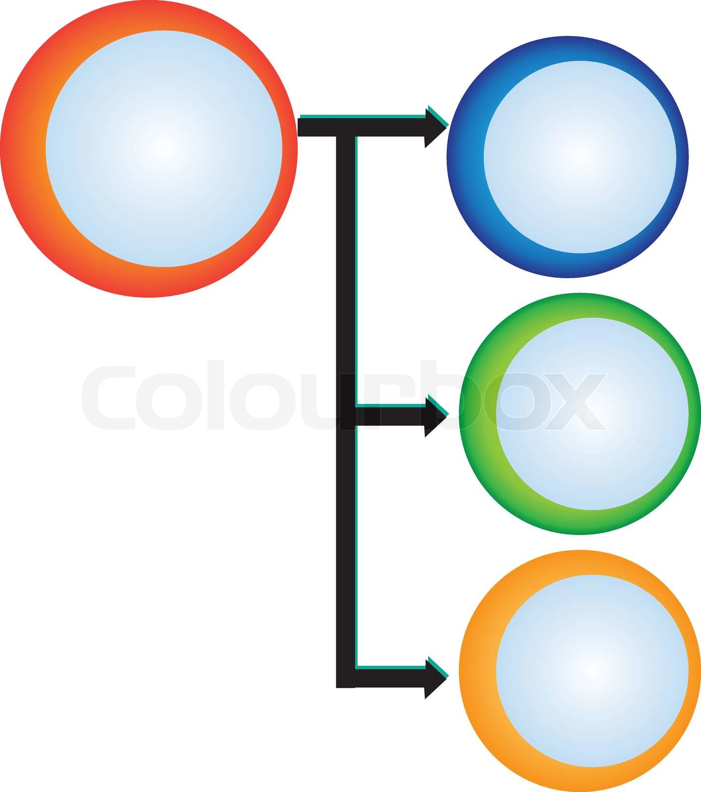 circle template, plan chart | Stock vector | Colourbox