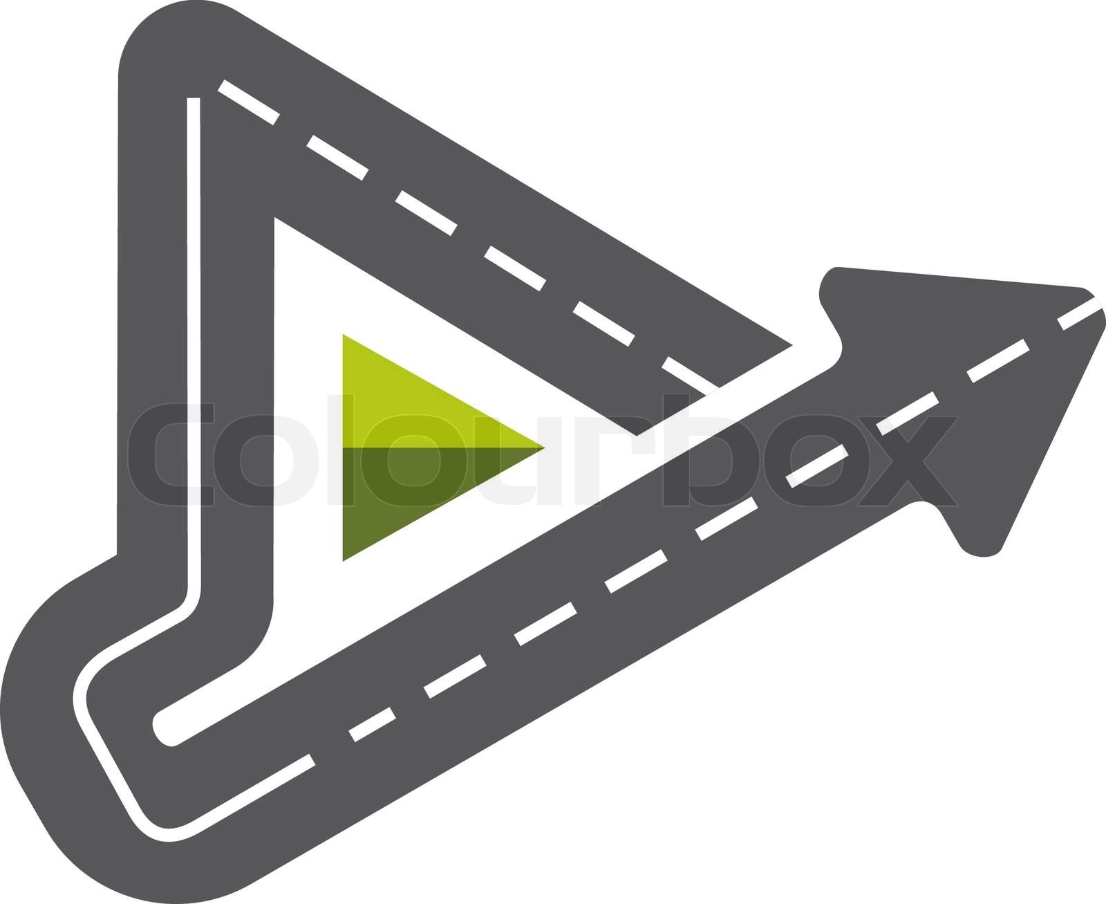 Dreieck-Straße-symbol | Stock-Vektor | Colourbox