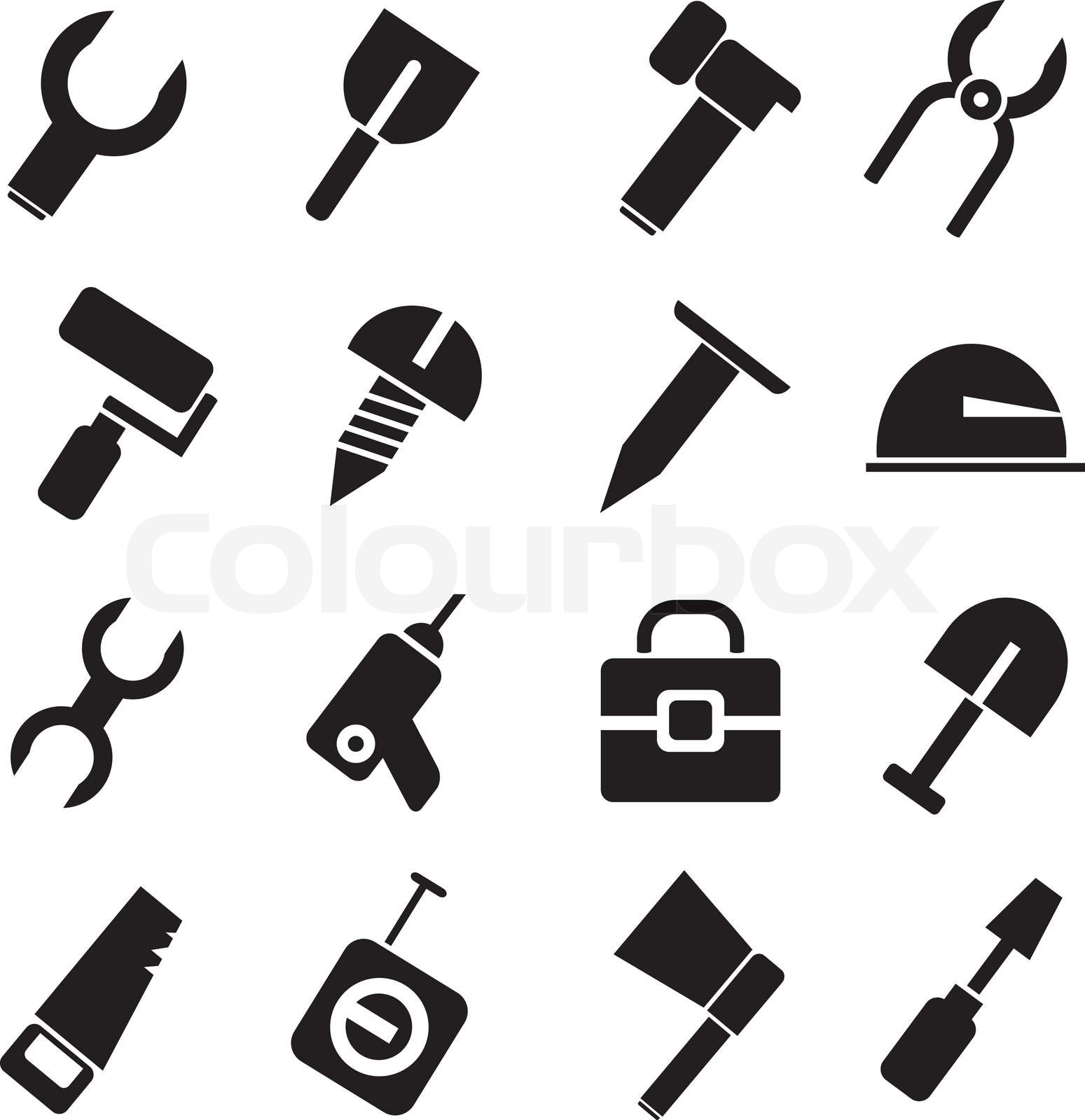 tools icons | Stock vector | Colourbox