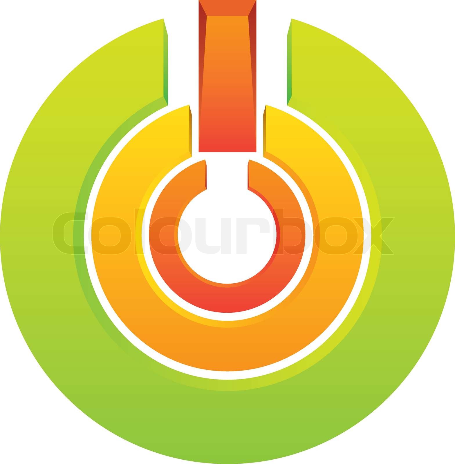 restart button concept, diagram | Stock vector | Colourbox