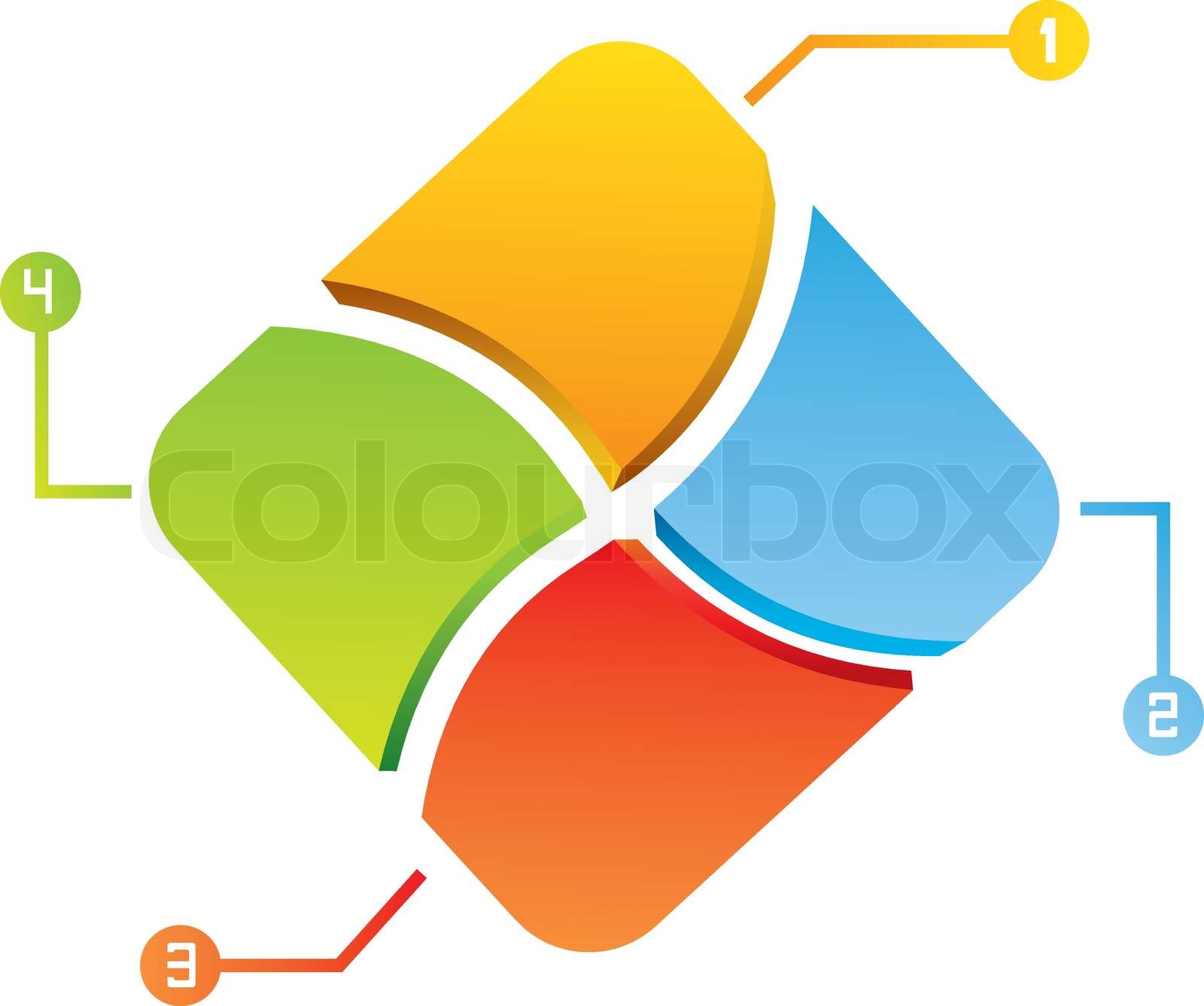 rectangular diagram | Stock vector | Colourbox