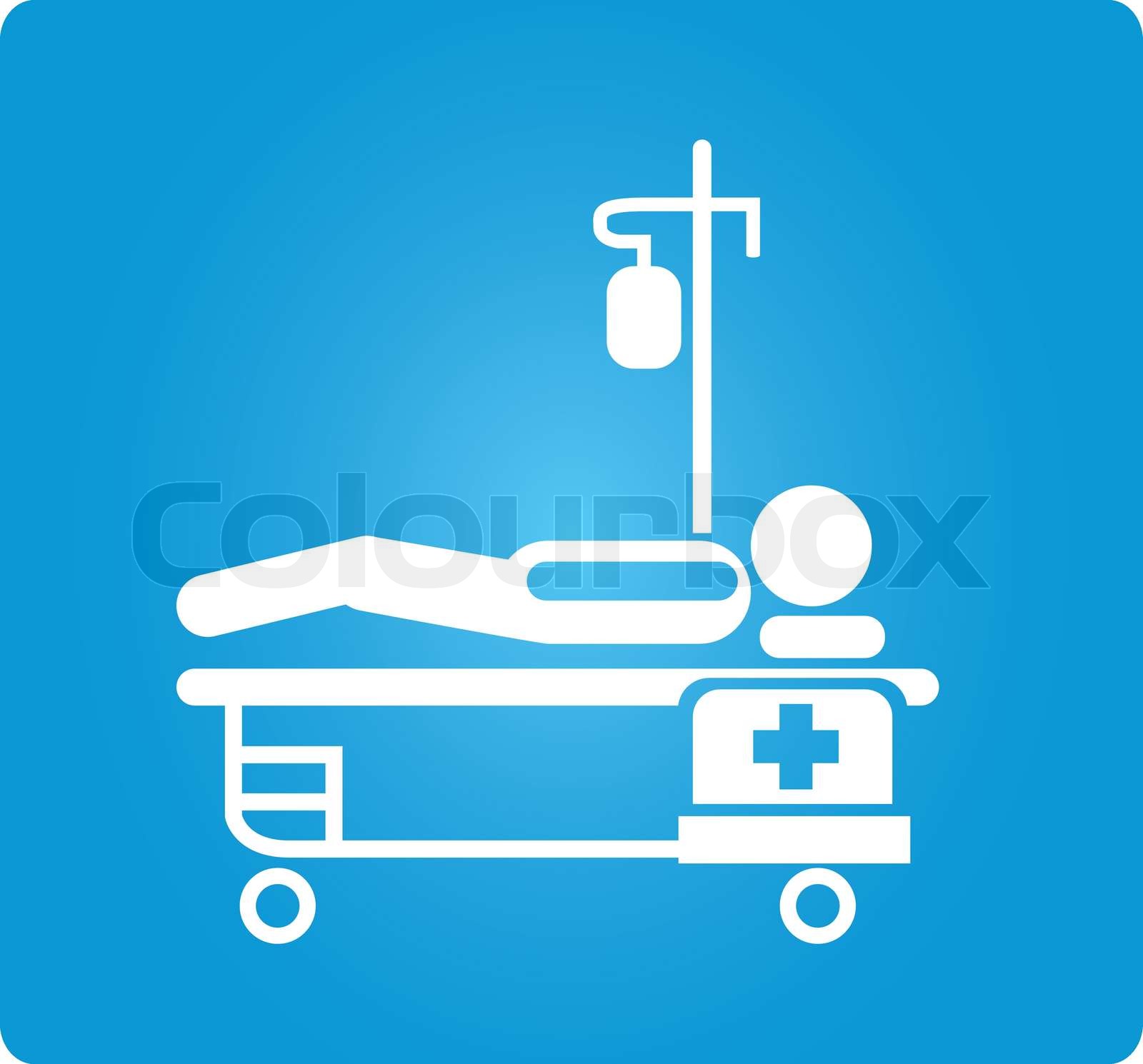patient sleep in bed | Stock vector | Colourbox